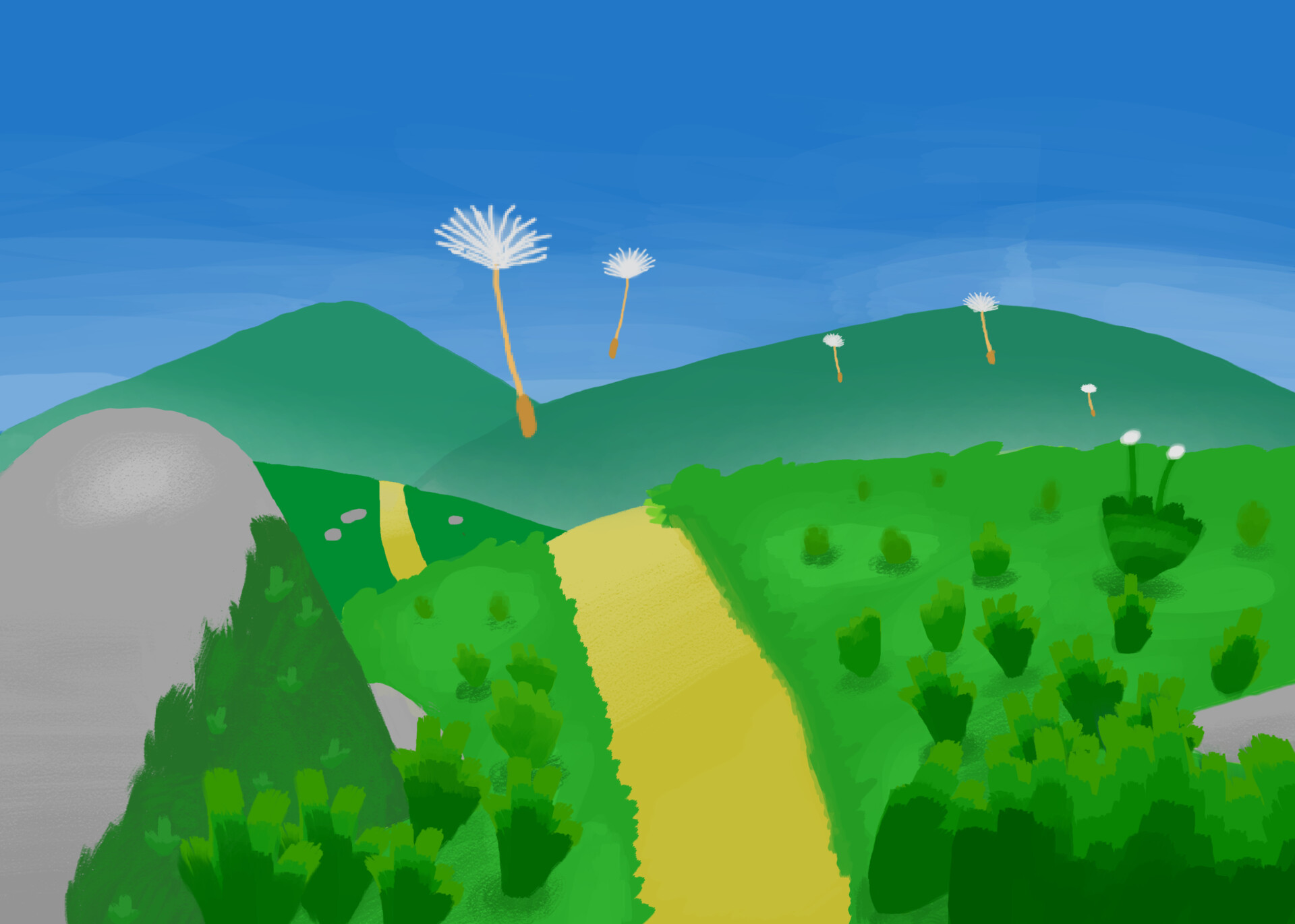 ArtStation - Mountain view