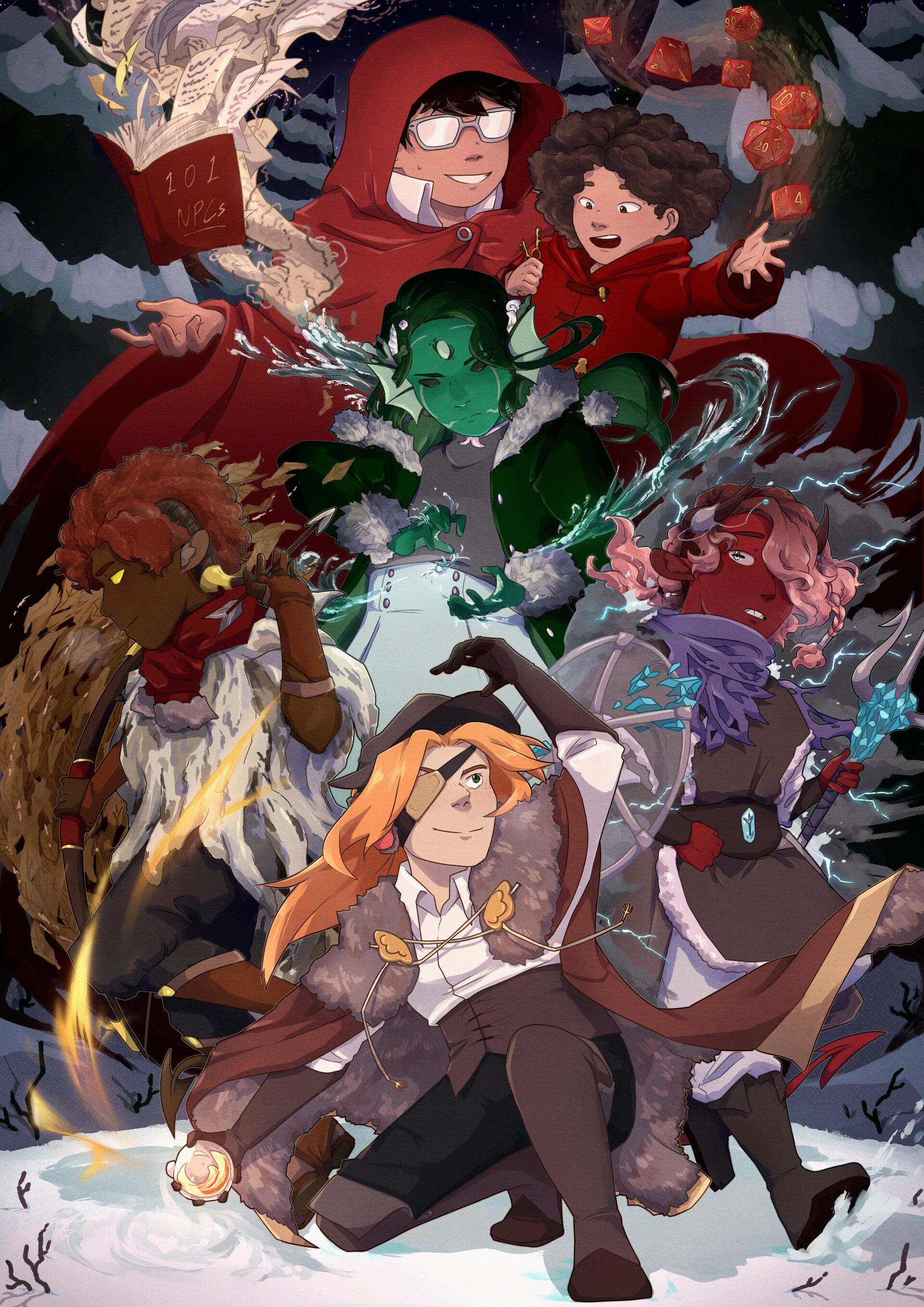 ArtStation - Dungeons and Dragons Party Poster