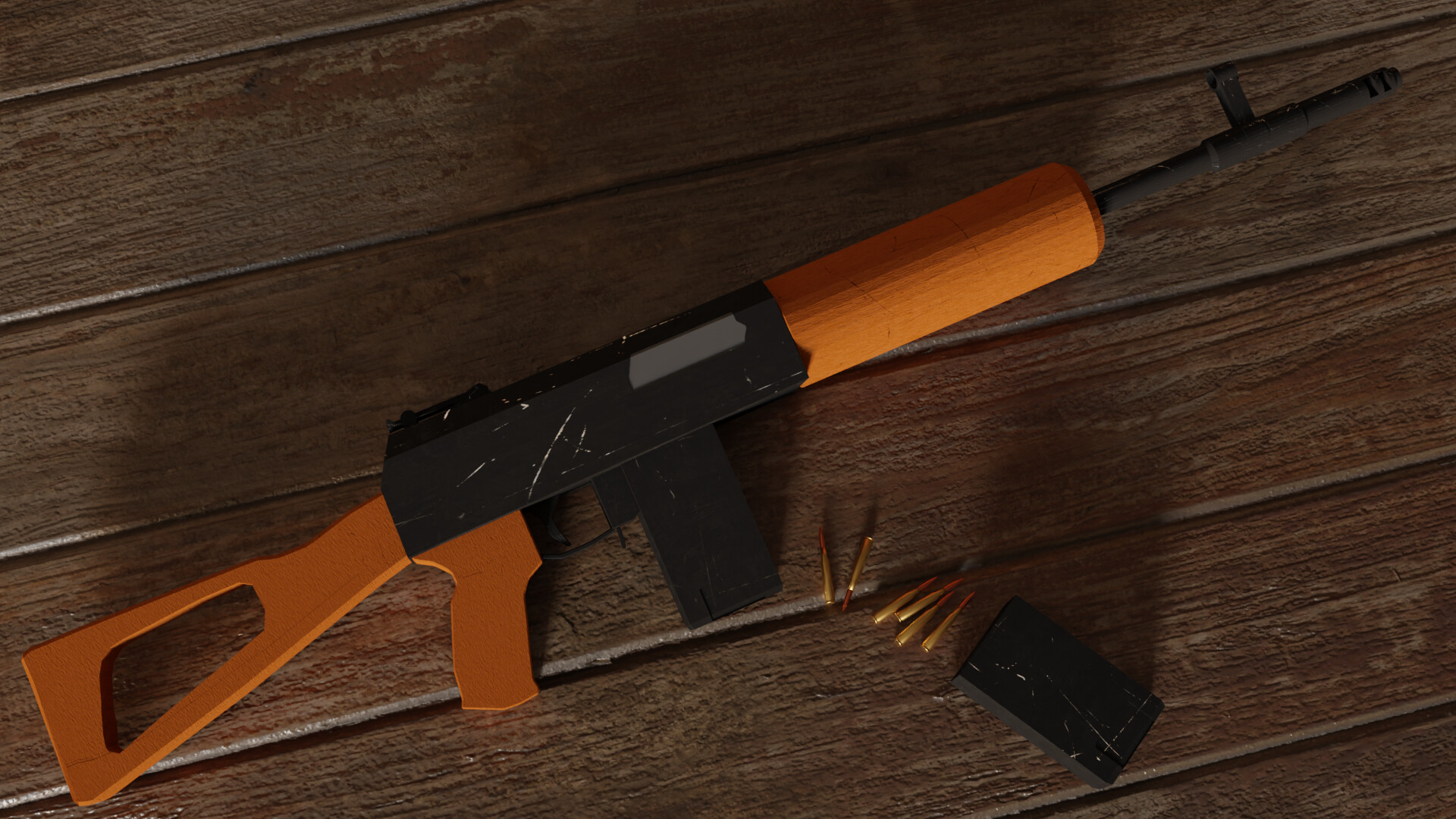 ArtStation - Fallout AK-112 1 hour Model