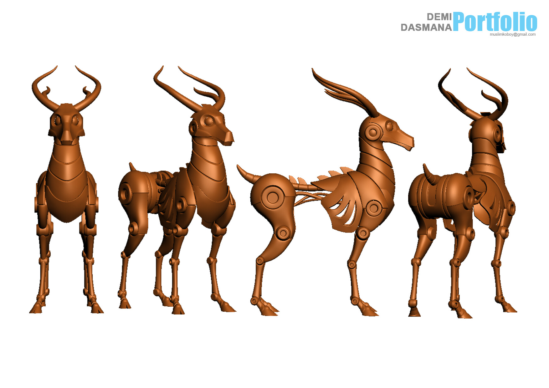 ArtStation - Iron deer