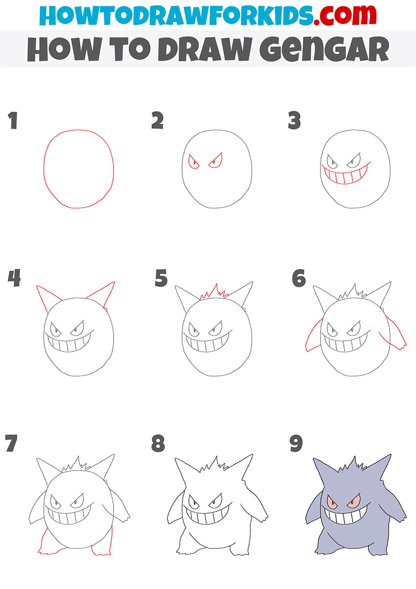 Artstation How To Draw Gengar