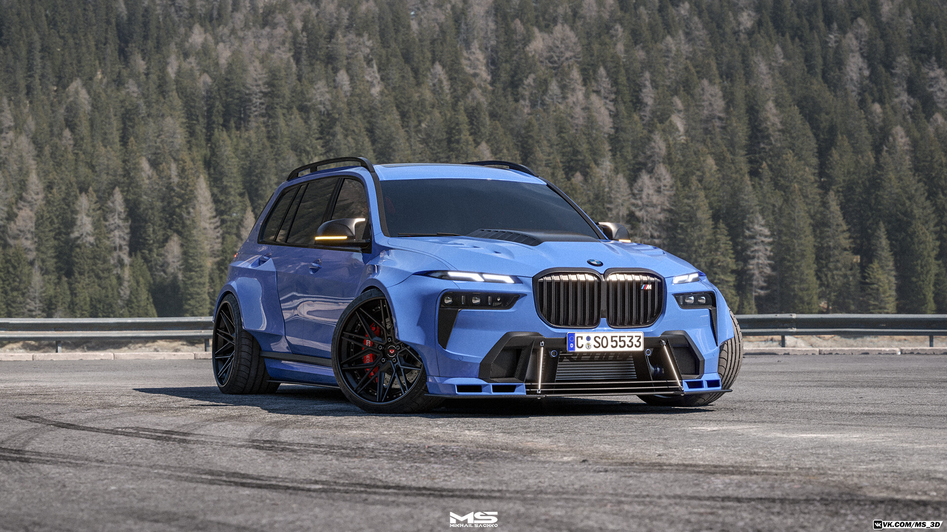 ArtStation - BMW X7 M60i 2023 Widebody kit