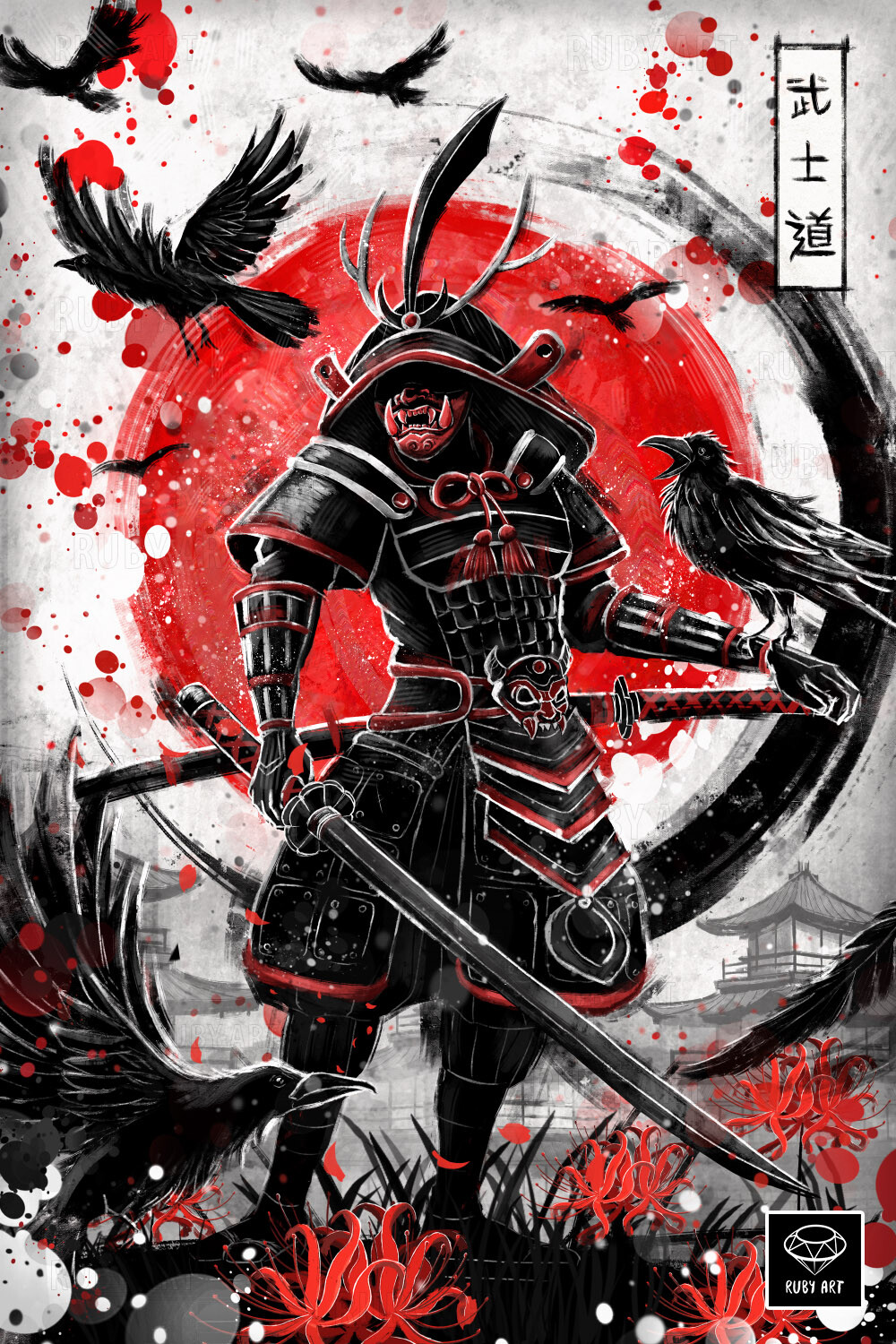 ArtStation - Raven Bushido Samurai