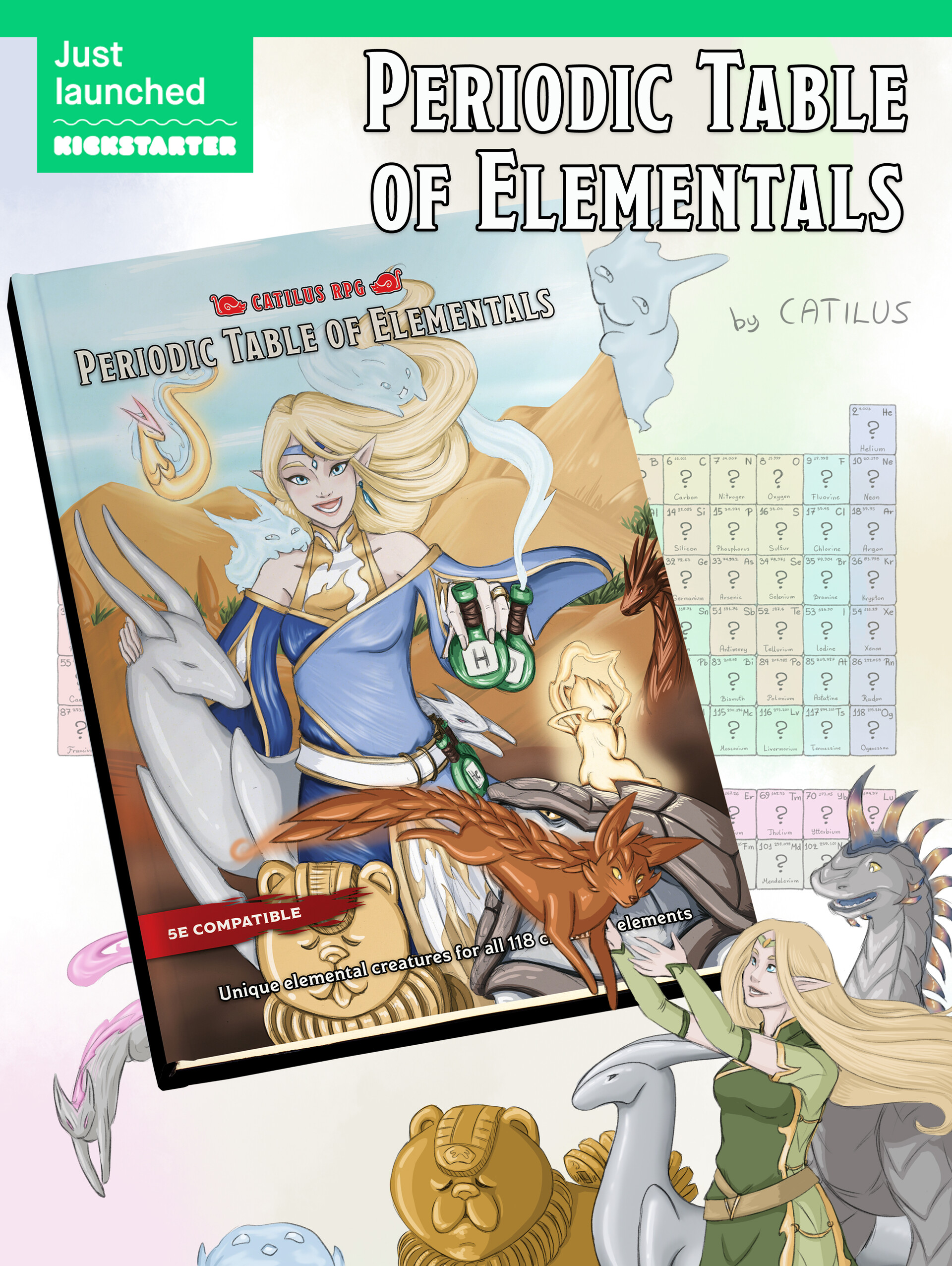 ArtStation - Periodic Table of Elementals is LIVE on Kickstarter!