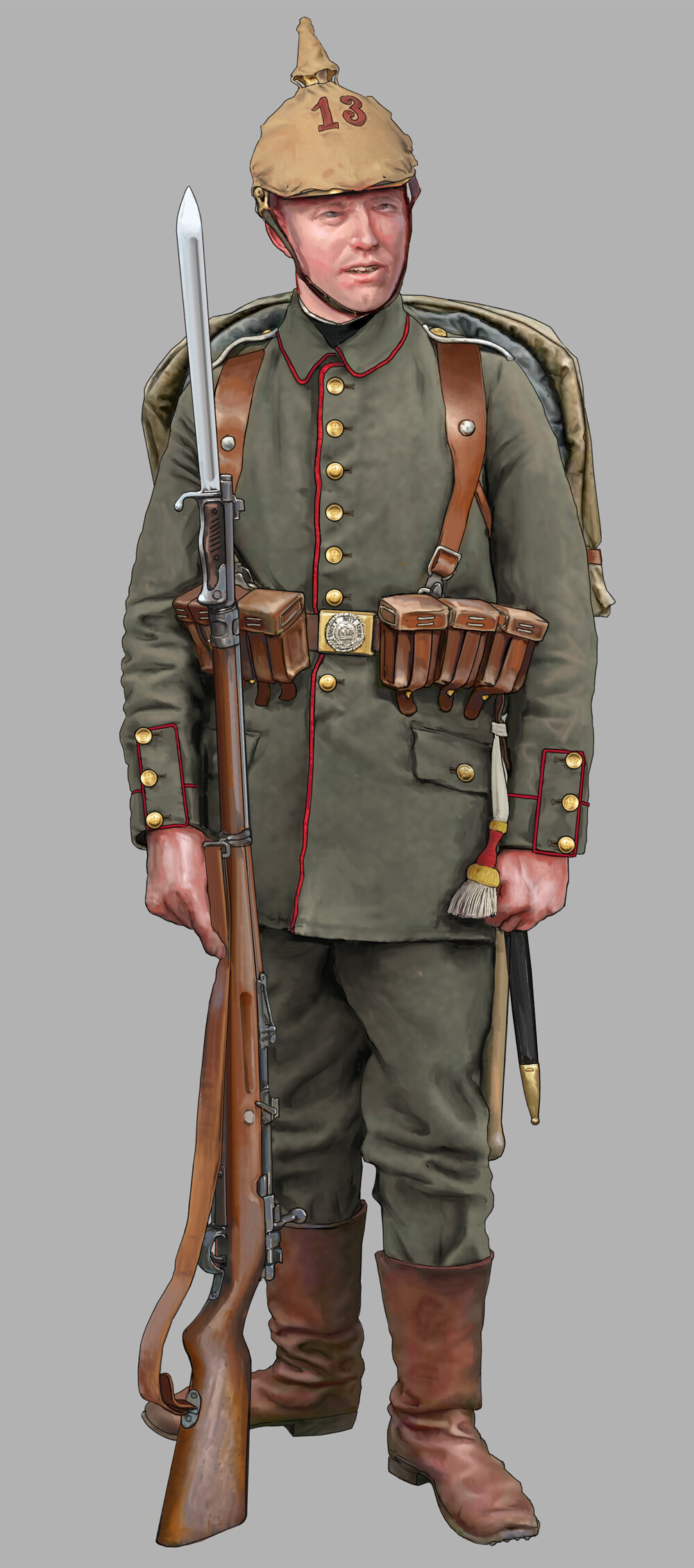 ArtStation - German Infantryman 1914