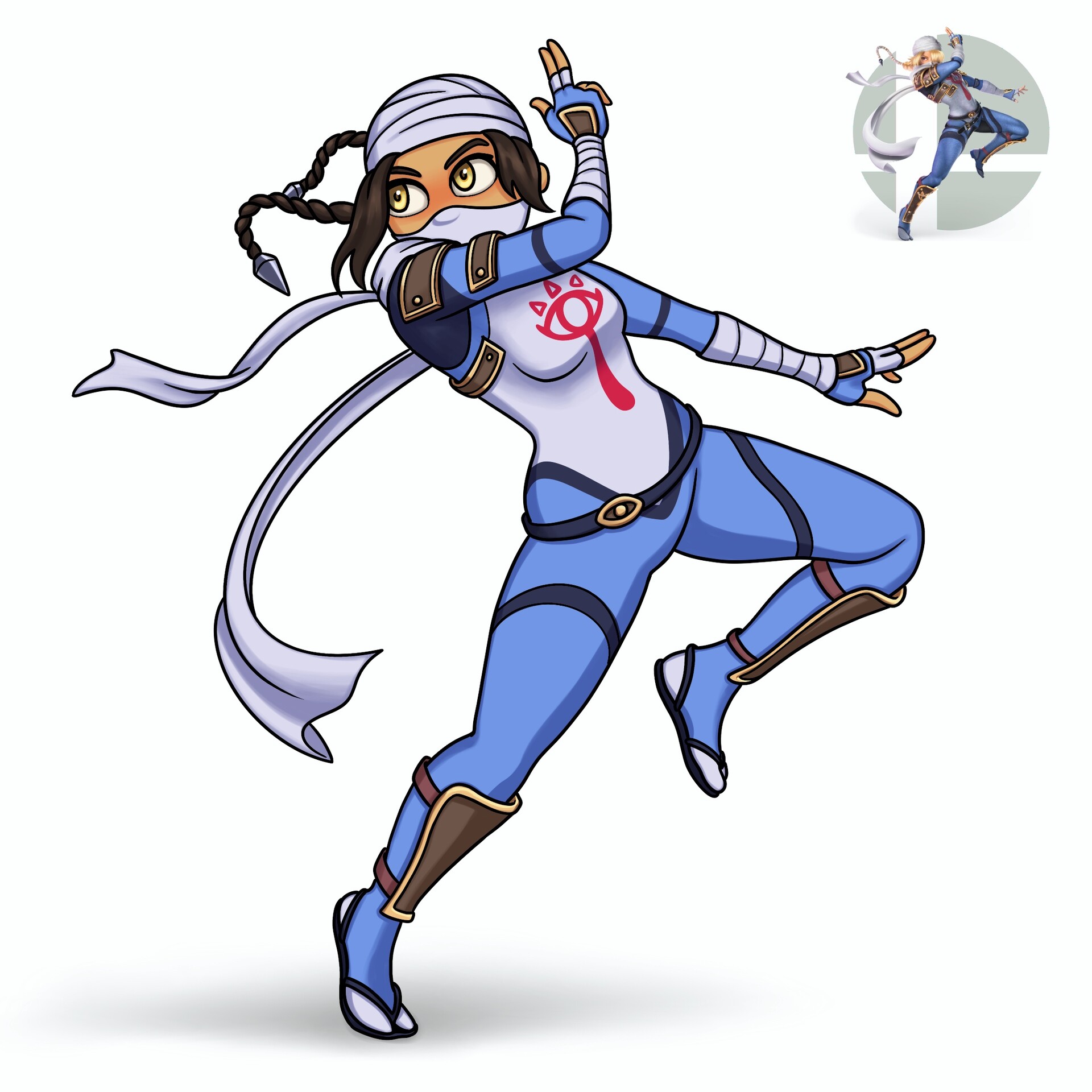 ArtStation - Smash Bros 16 - Sheik