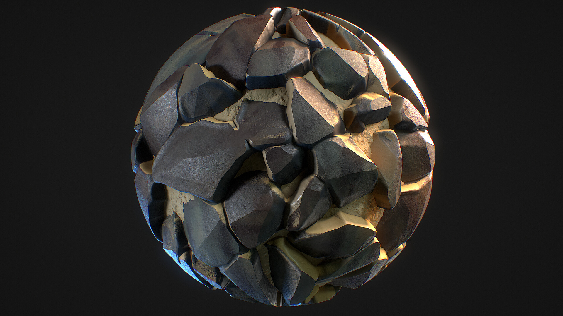 ArtStation - Stylized Cobblestone Material
