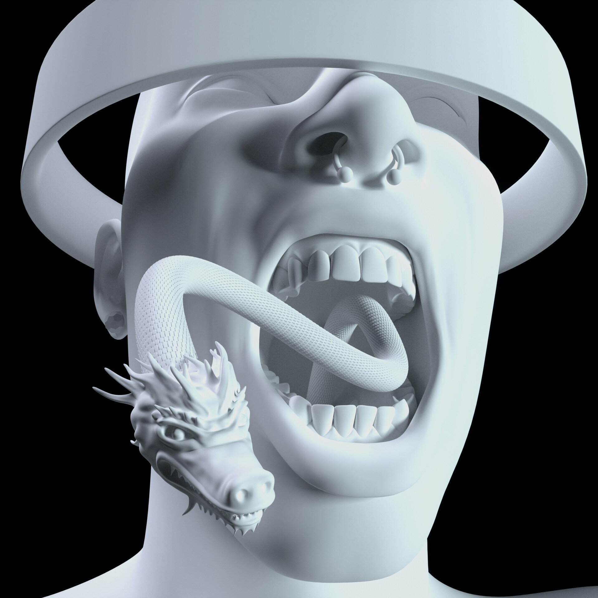 ArtStation - A 3D head model