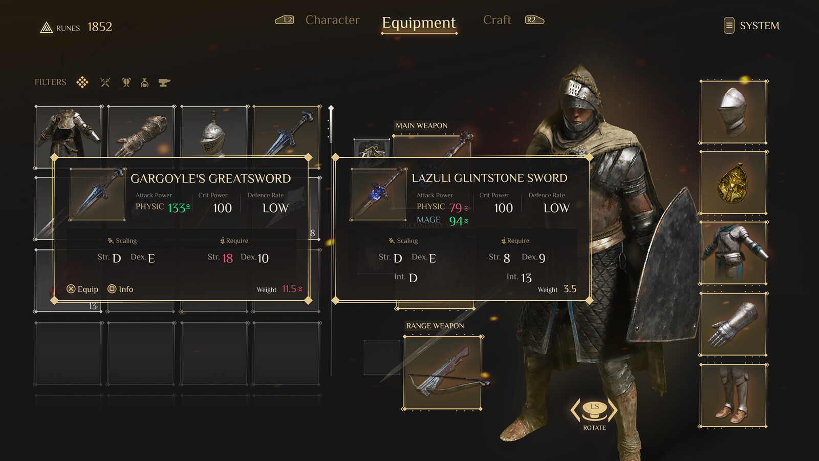 Sergey Alexandrov - Elden Ring GUI Redesign