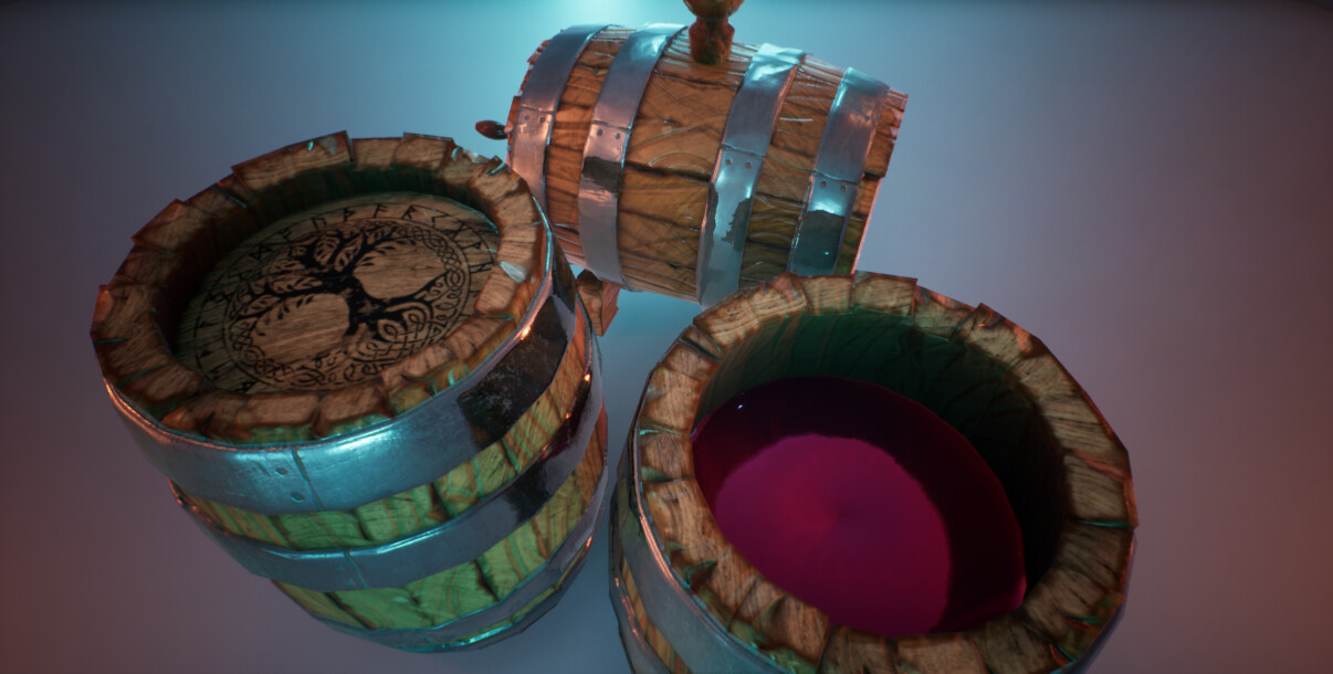 ArtStation - Stylized Barrel