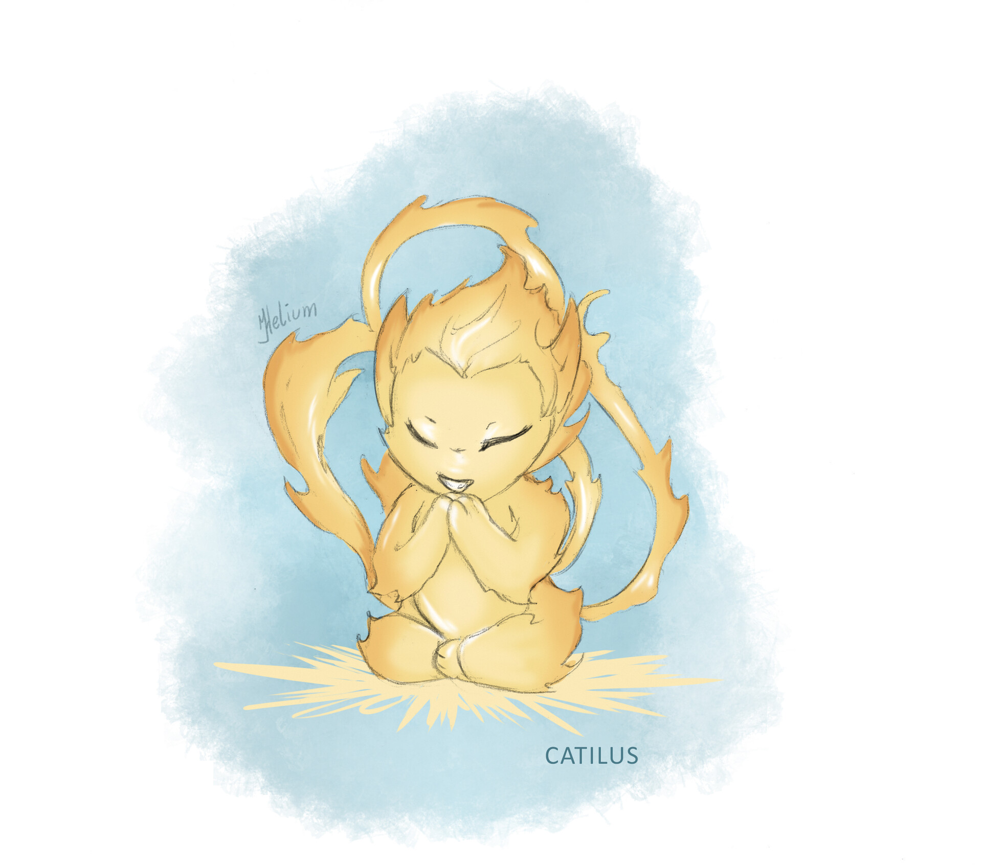 ArtStation - Periodic Table of Elementals: Helium Elemental – D&D Creature
