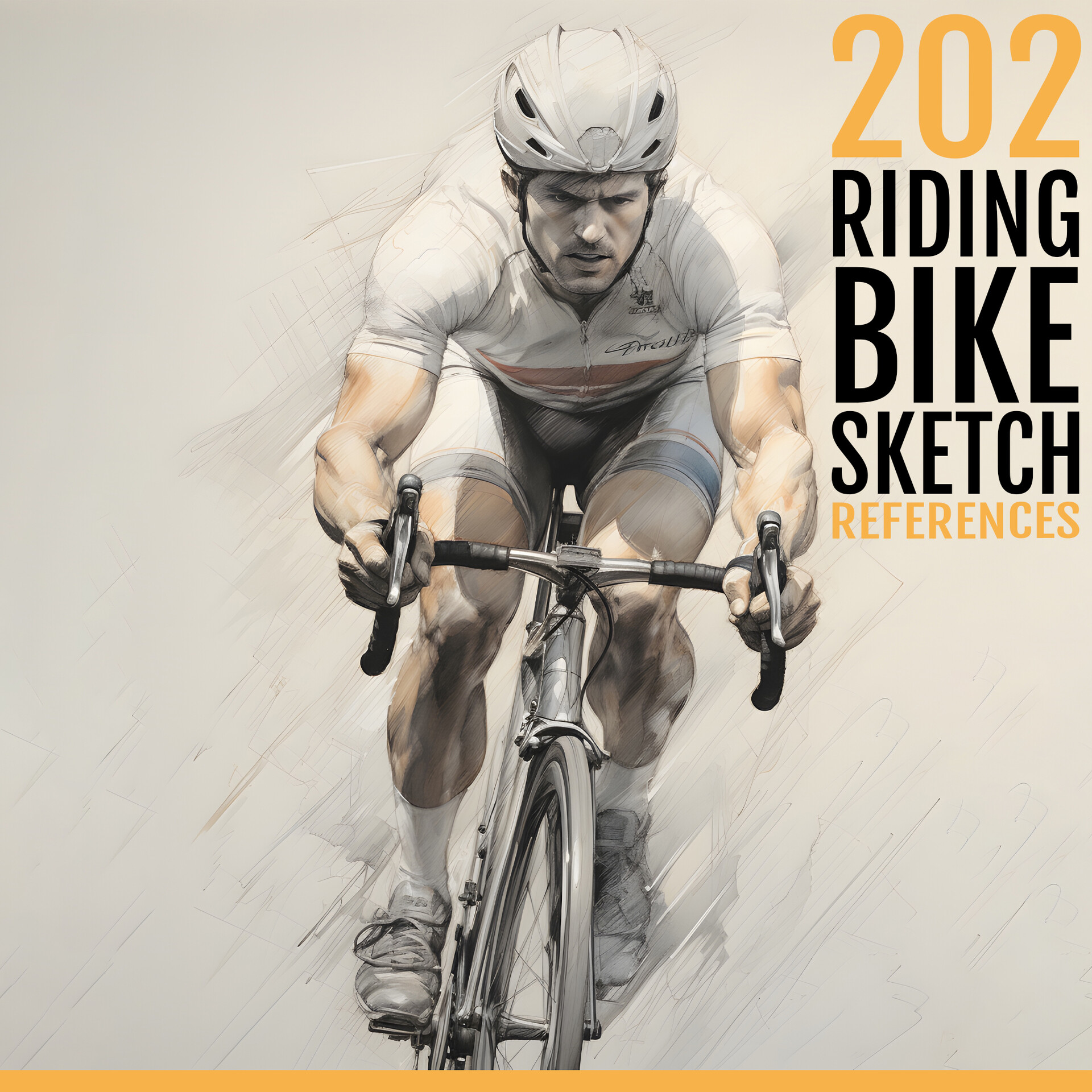 ArtStation - 202 Male Riding Bike Sketch References