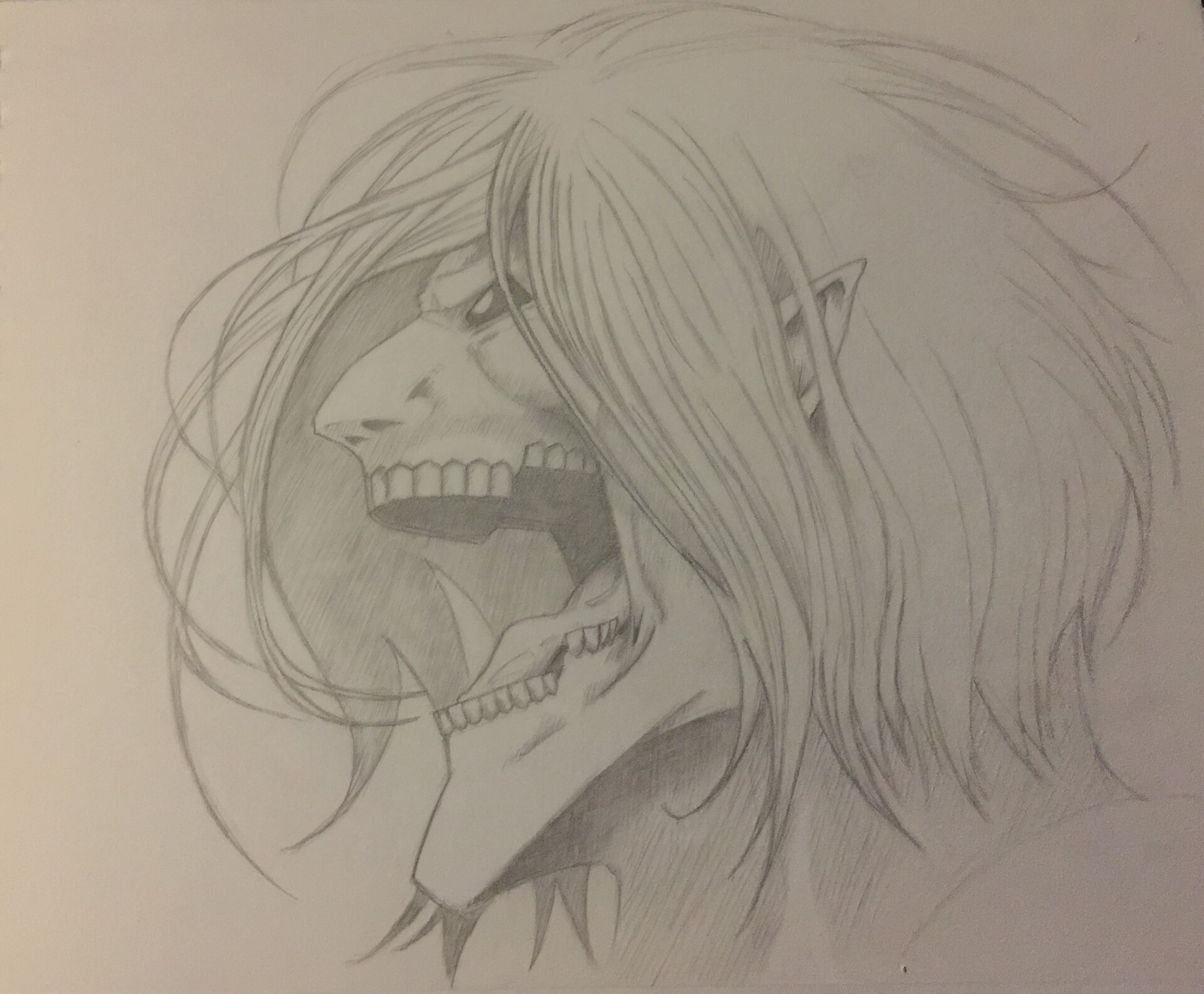 ArtStation - Attack on Titan - Quick Pencil Sketch