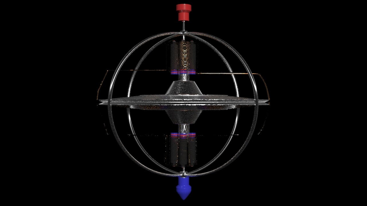 ArtStation - Electro Magnetic Gyro Top Toy - Concept.