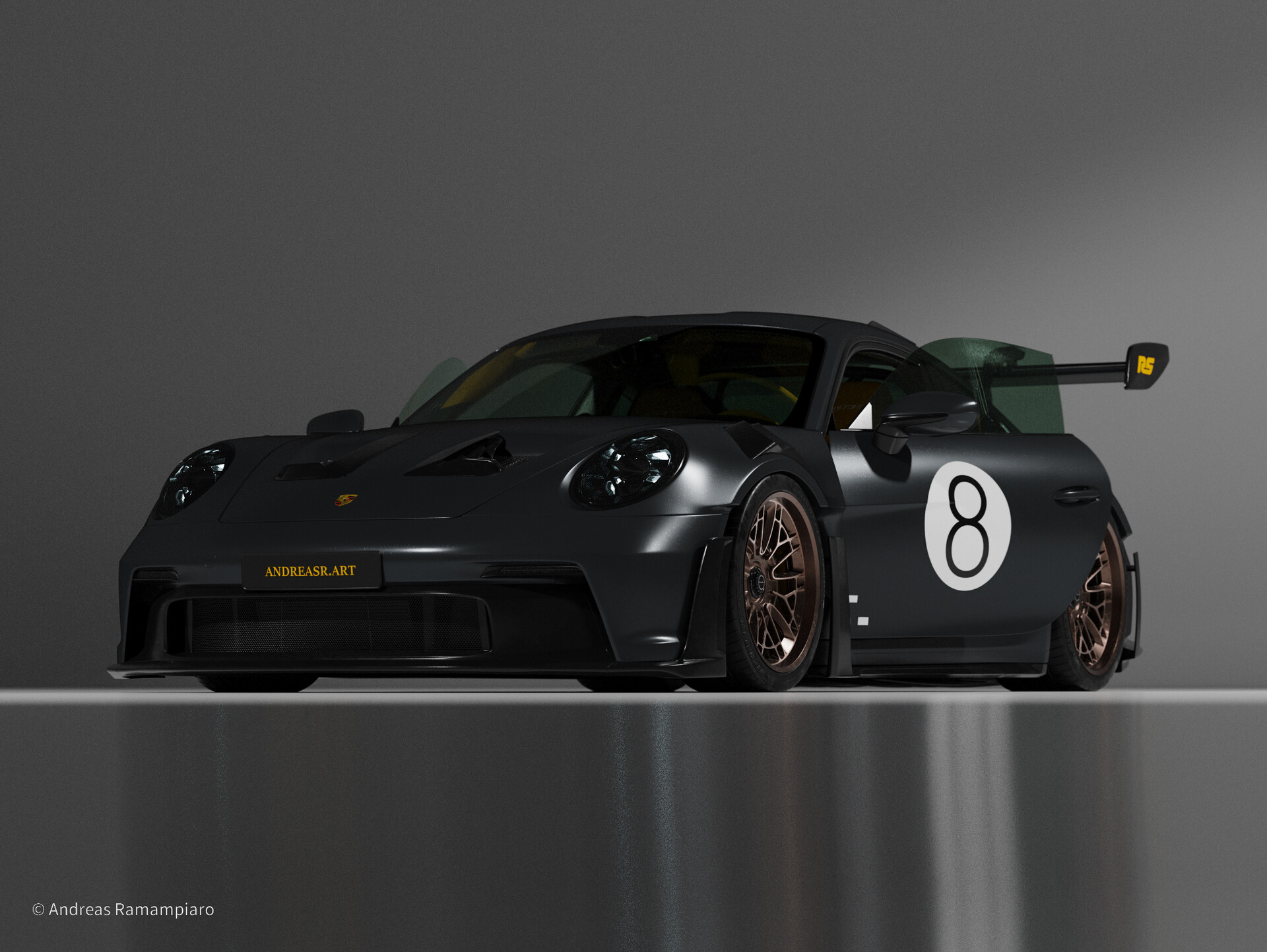 ArtStation - 8 Ball Porsche 911 (992) GT3 RS