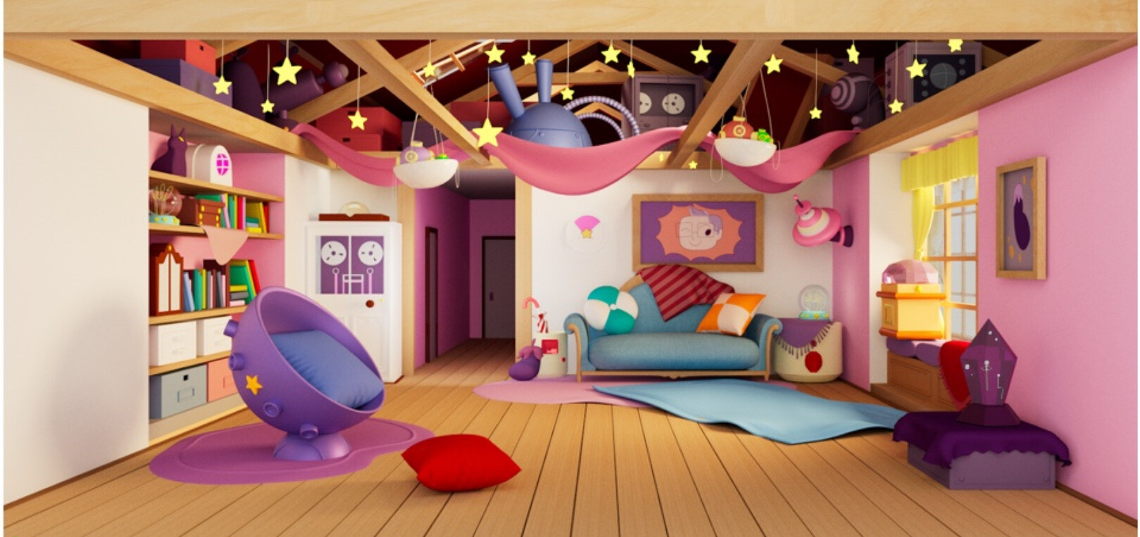 ArtStation - Bee and Puppycat Living room