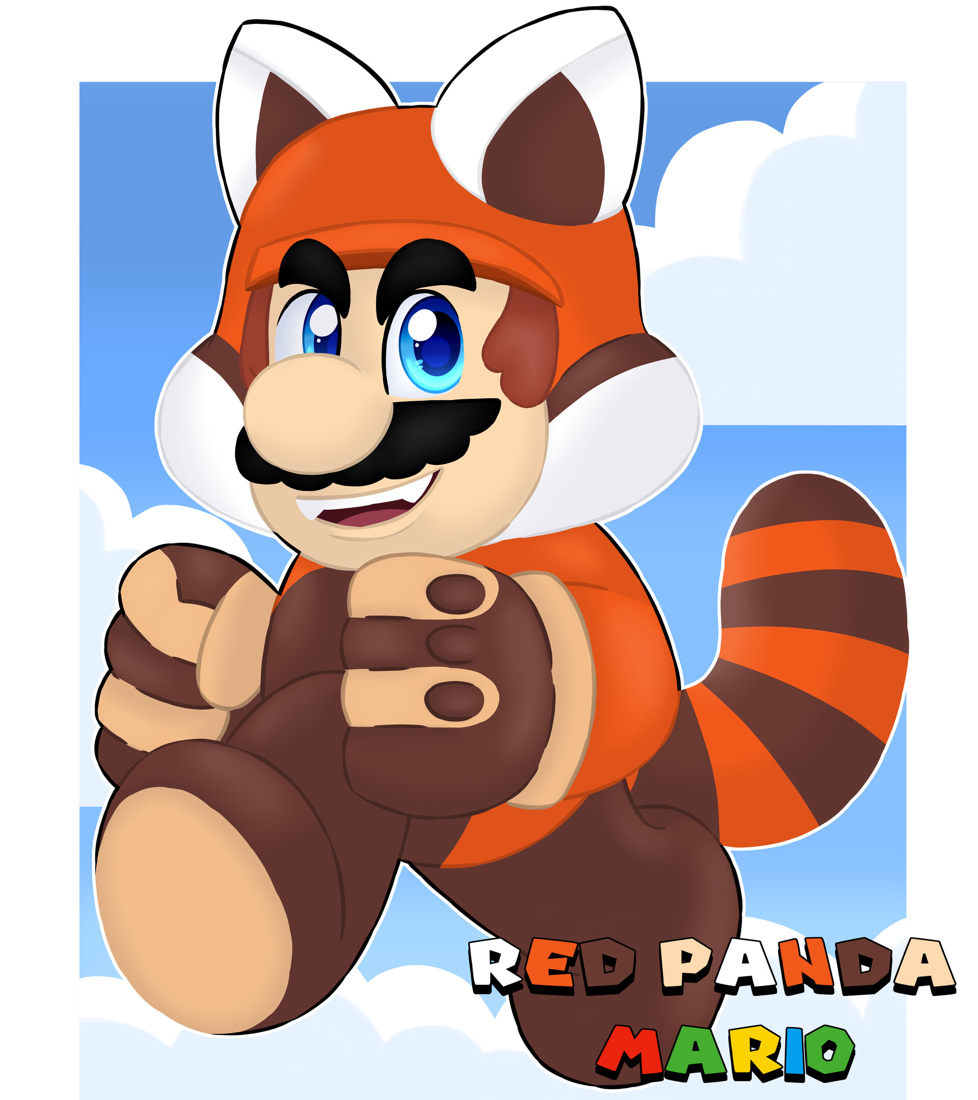 ArtStation - Red Panda Mario