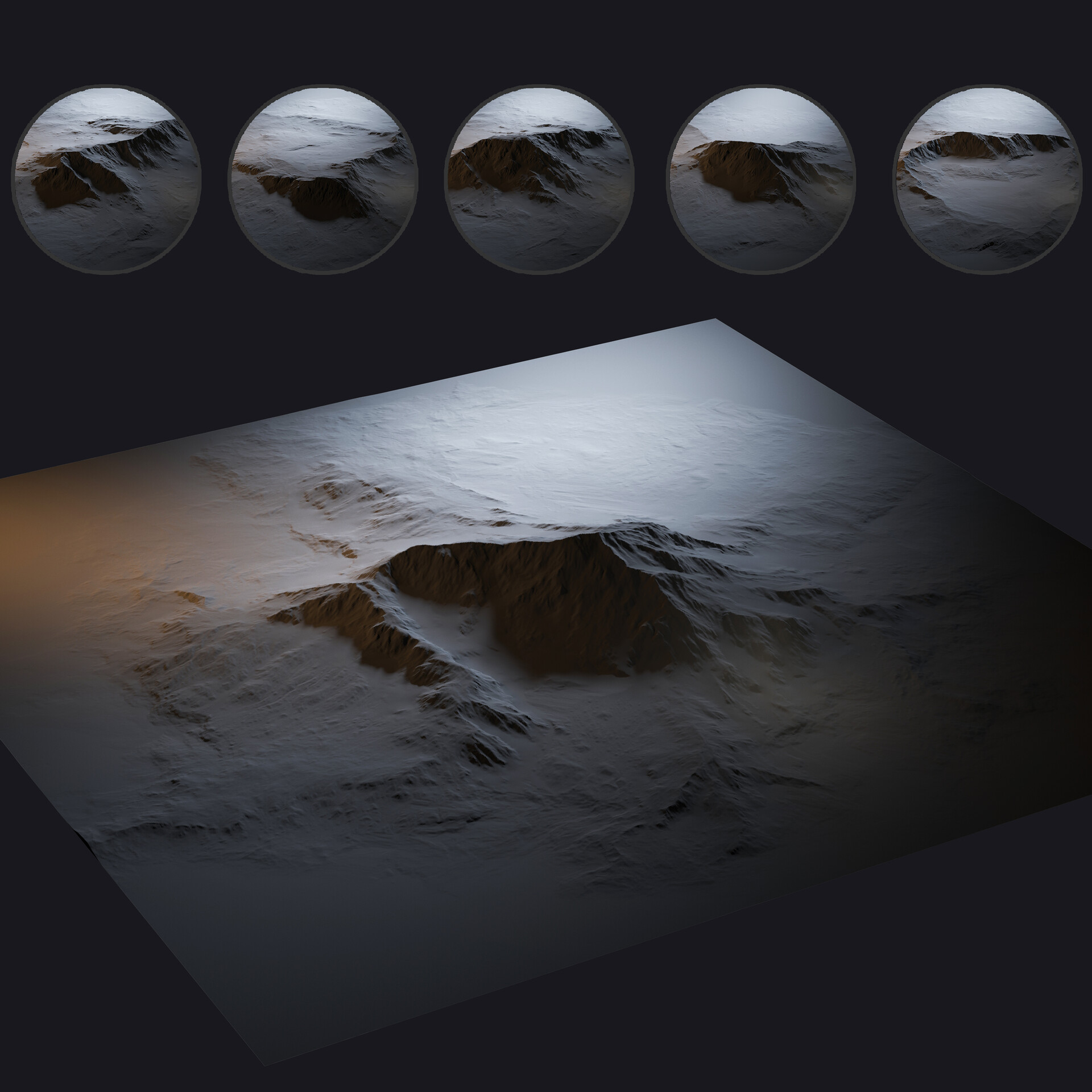 ArtStation - 50 Mesh Mountain-vol-1