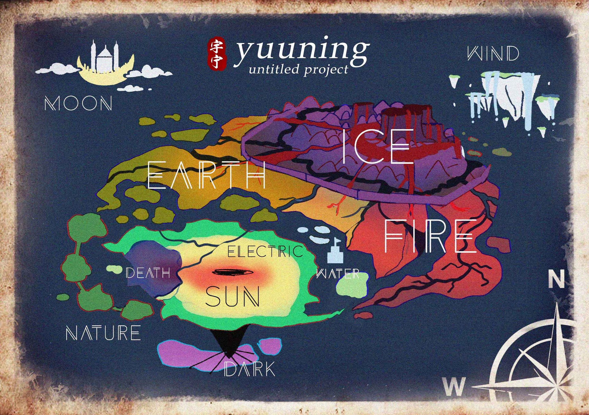 ArtStation - World Map Concept for a Witch Comic