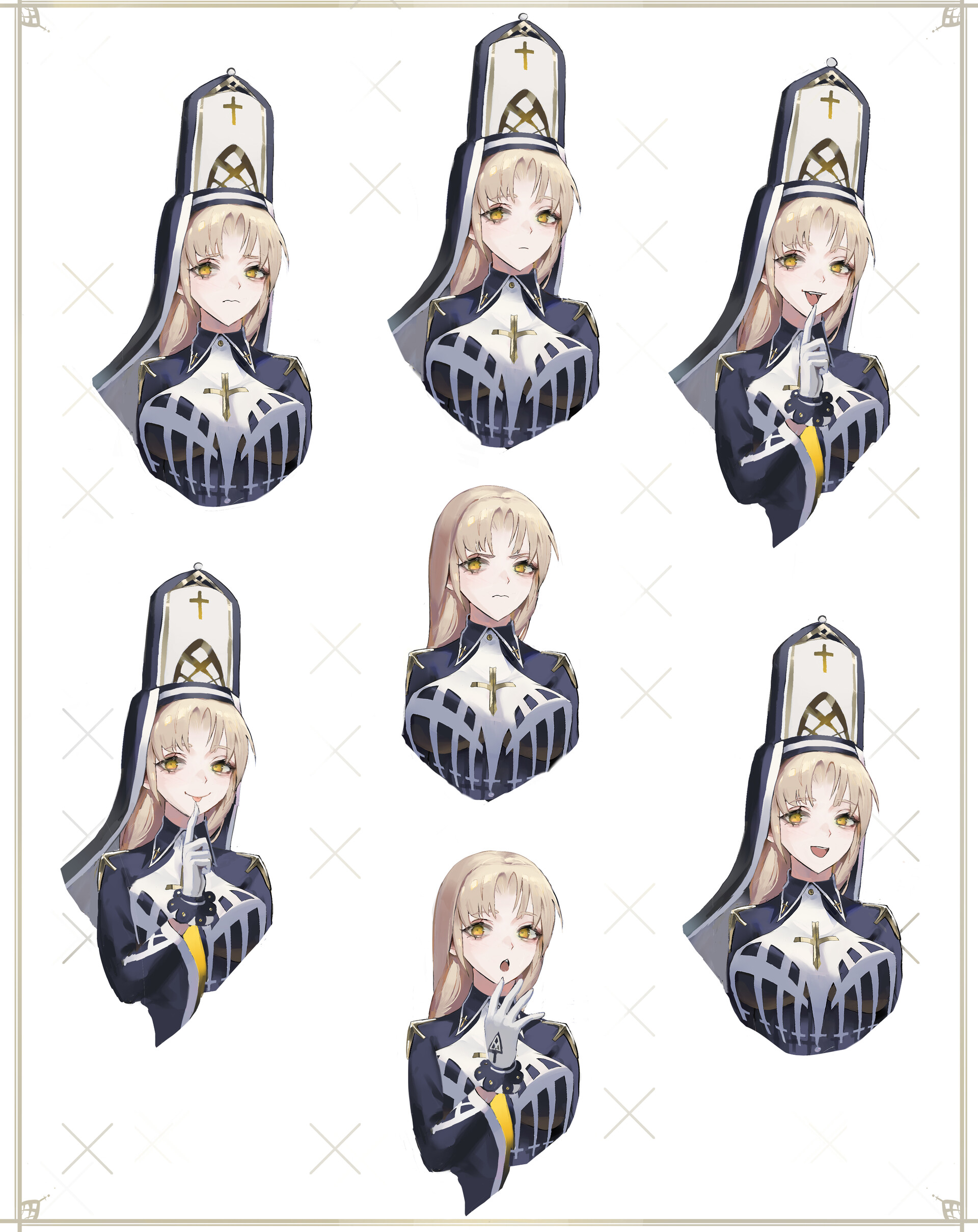 ArtStation - Eve Expression variations