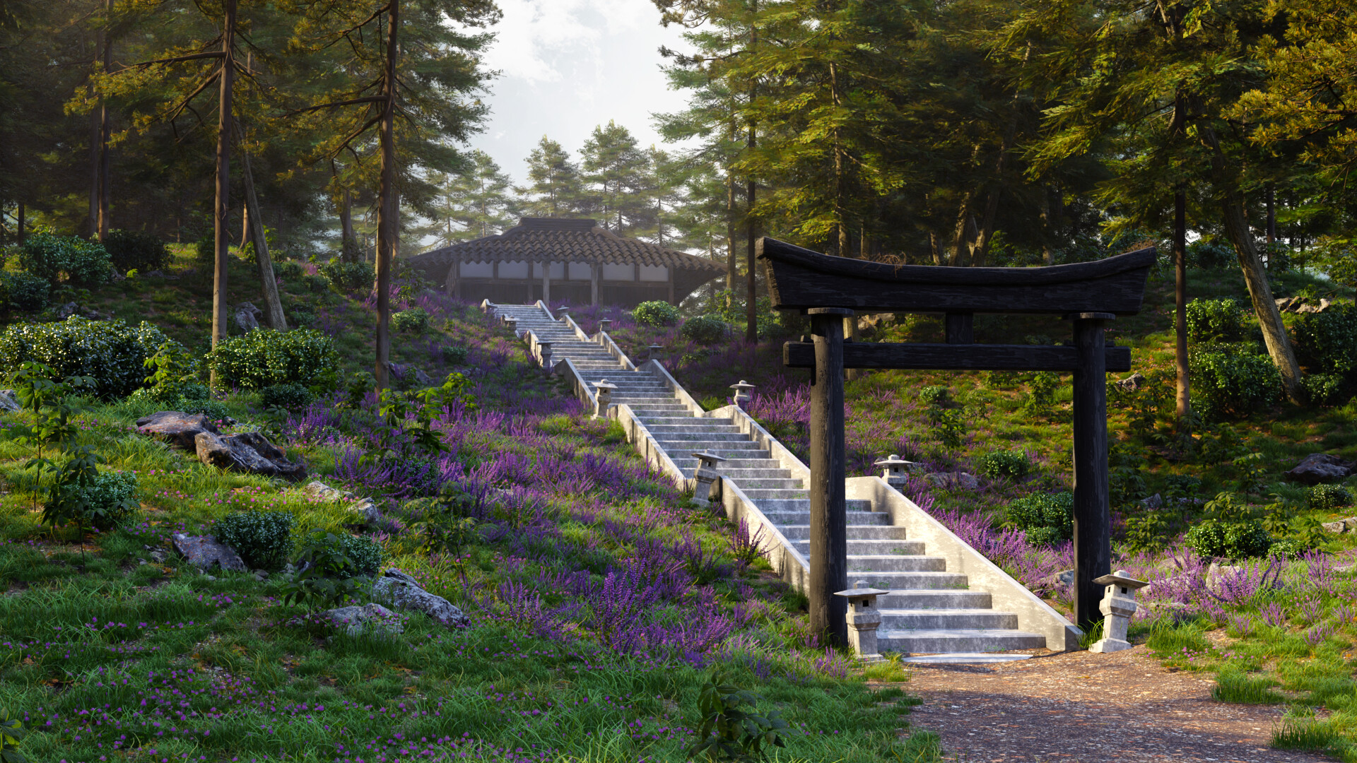 ArtStation - Japanese Shrine