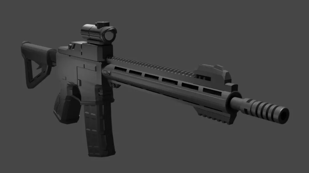 Fallout 3 Assault Rifle Art