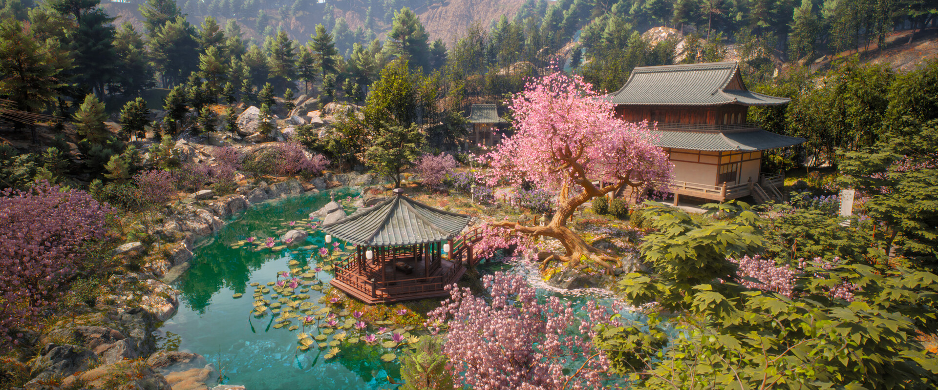 Retry School - Mysterious Japanese Garden: Unreal Engine 5