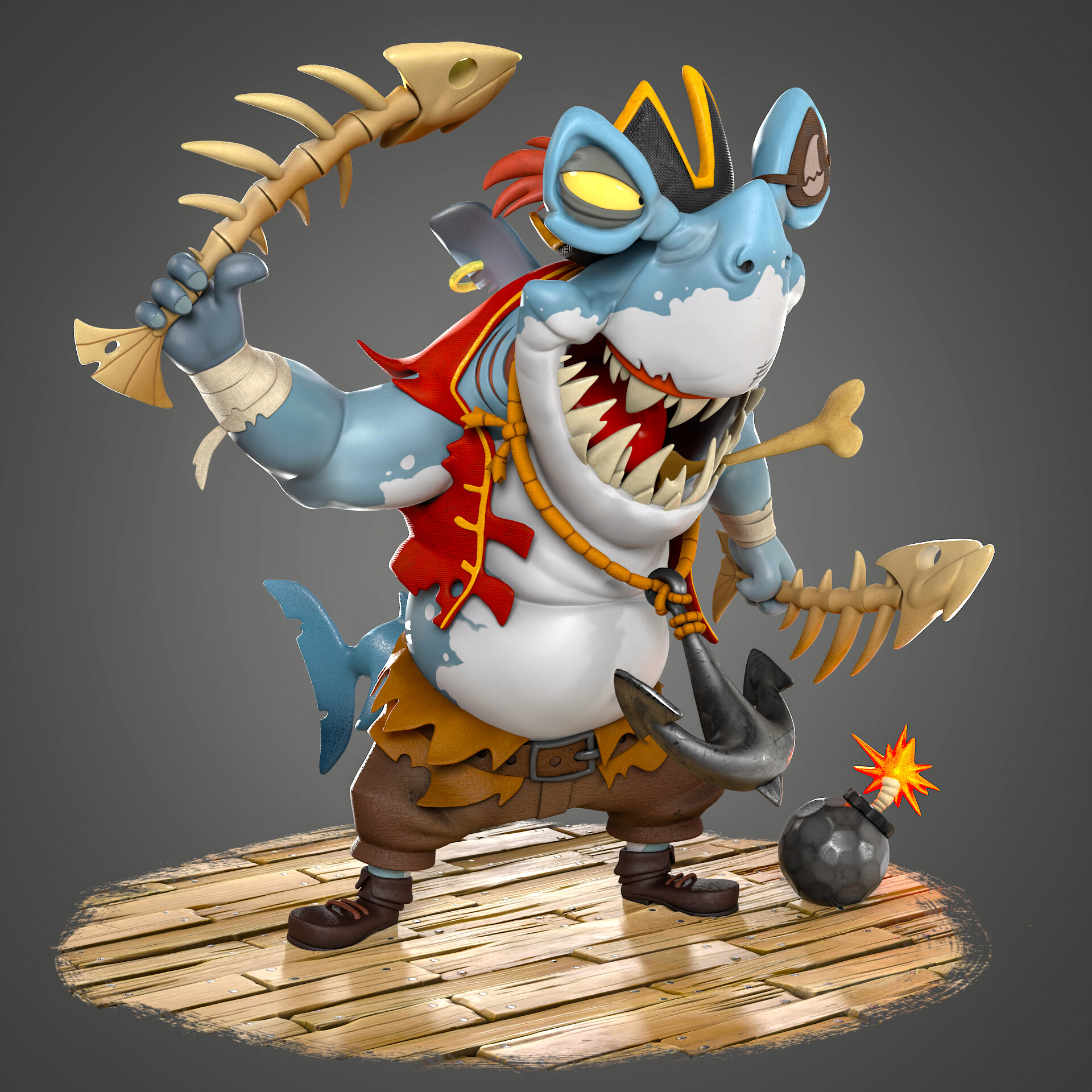 ArtStation - Pirate Shark