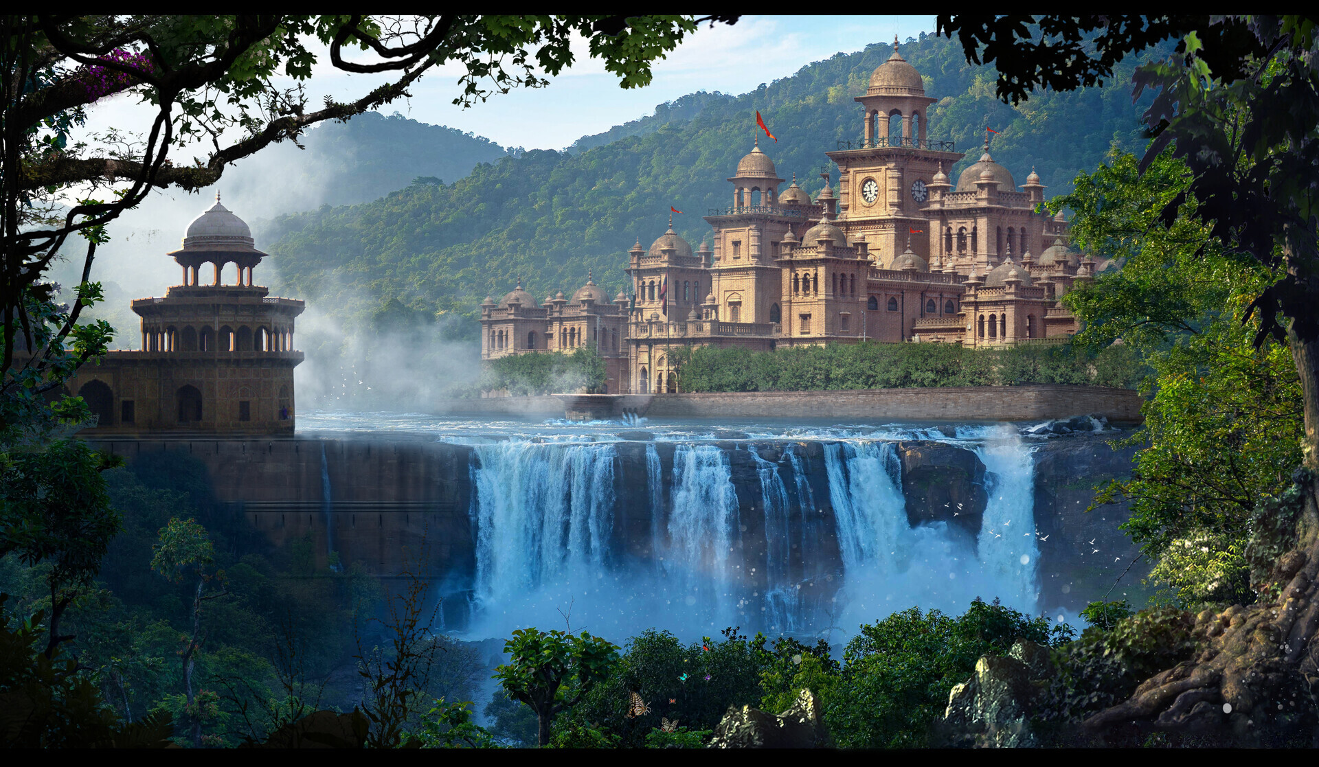 ArtStation - Palace with landscape