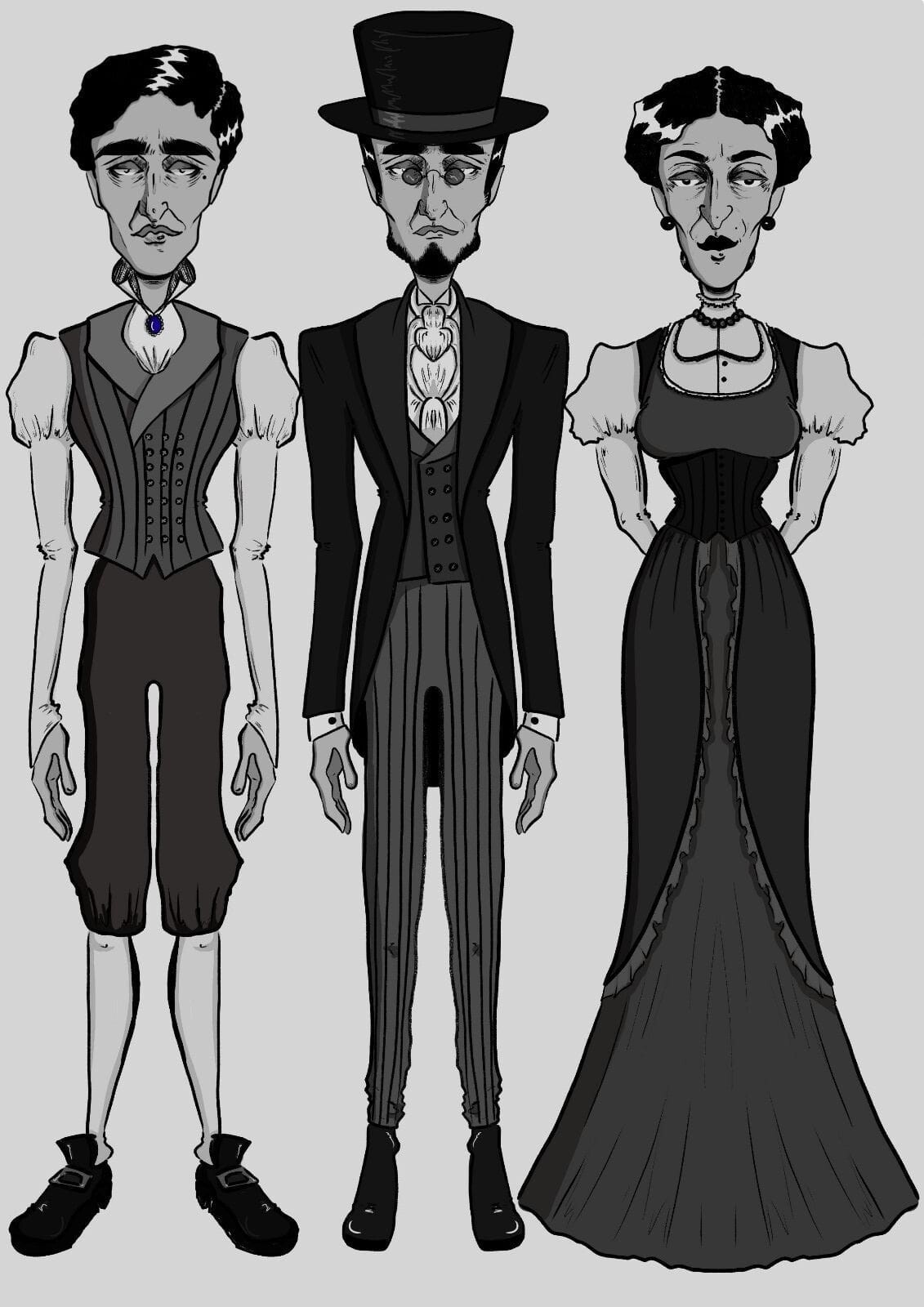 ArtStation - Short Horror Story Character Design