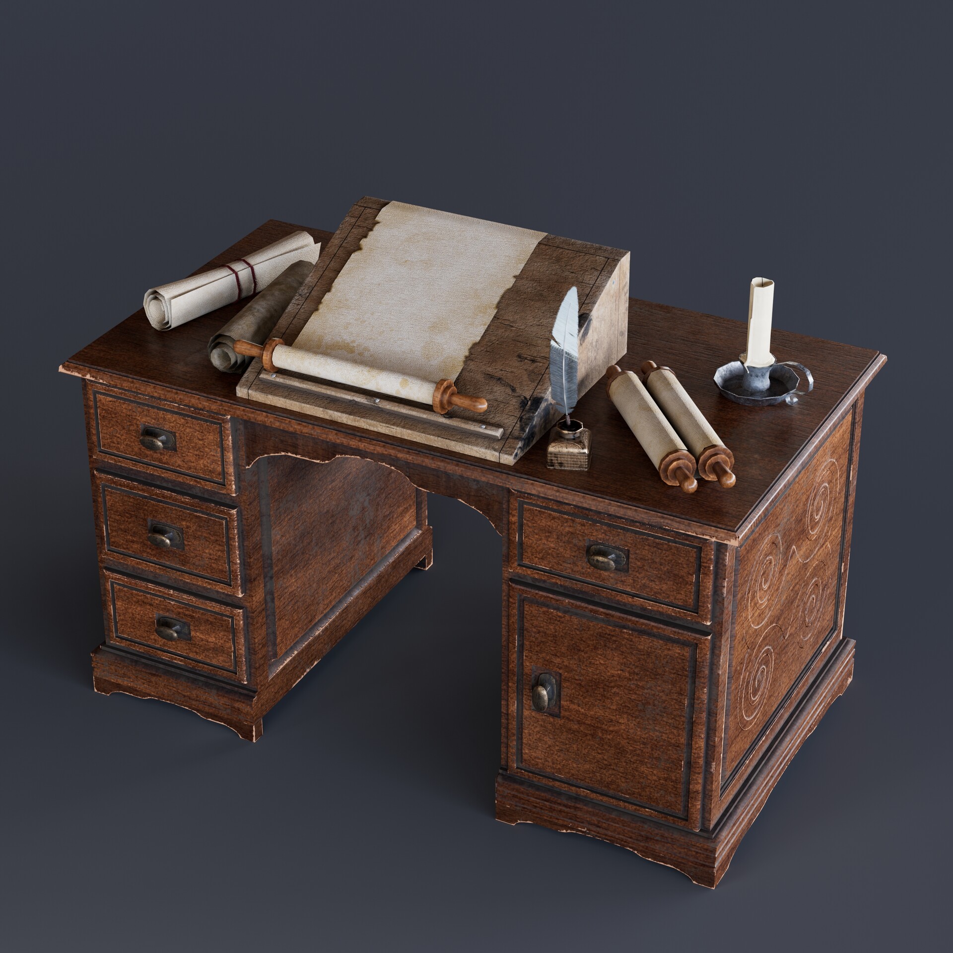 medieval desk