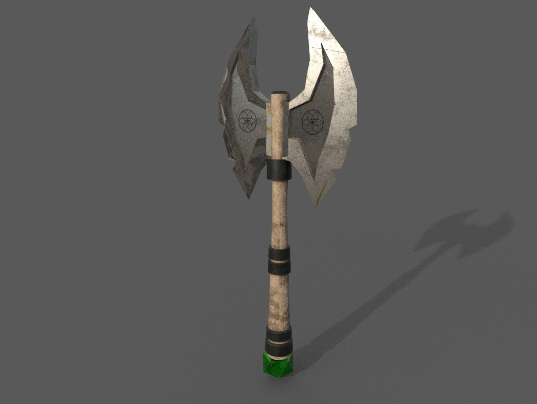 ArtStation - #An axe is a handheld cutting tool with a sharp metal ...