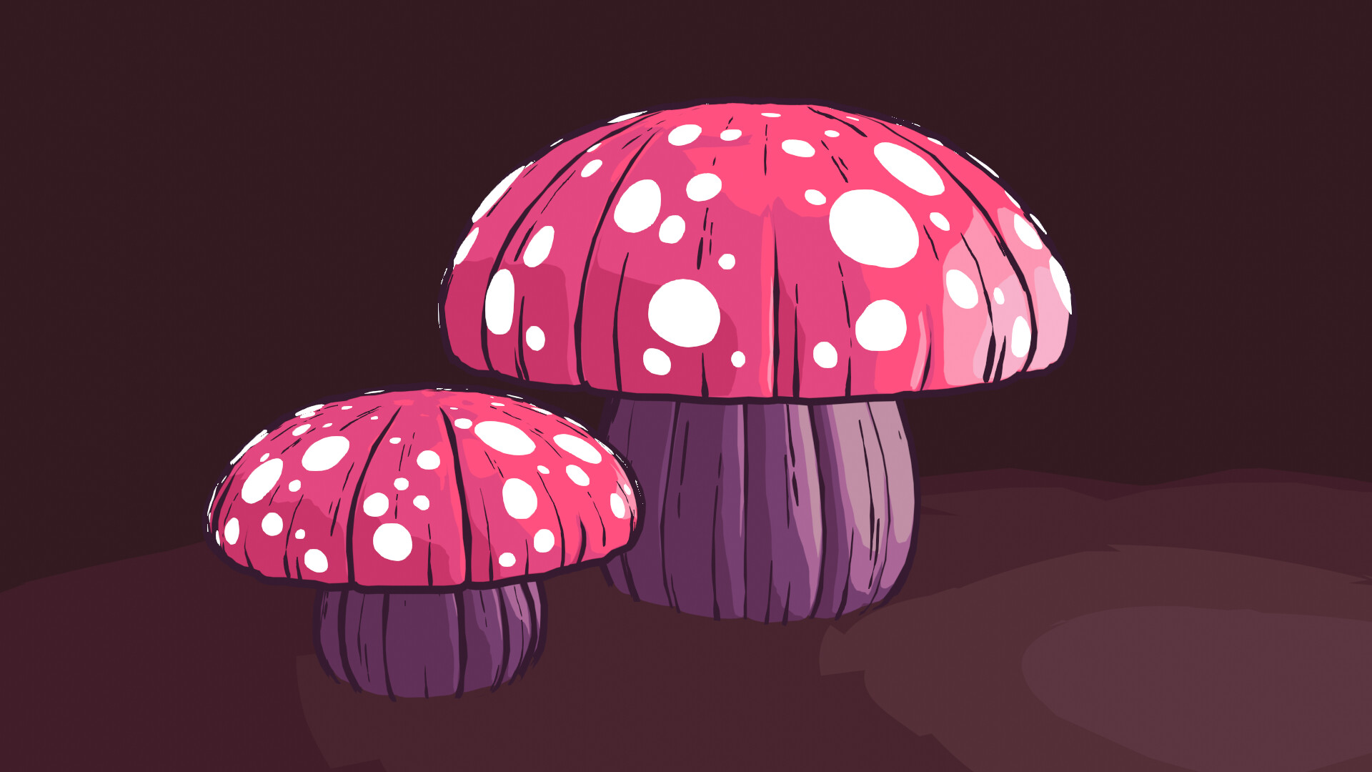 ArtStation - 2D Style Mushroom