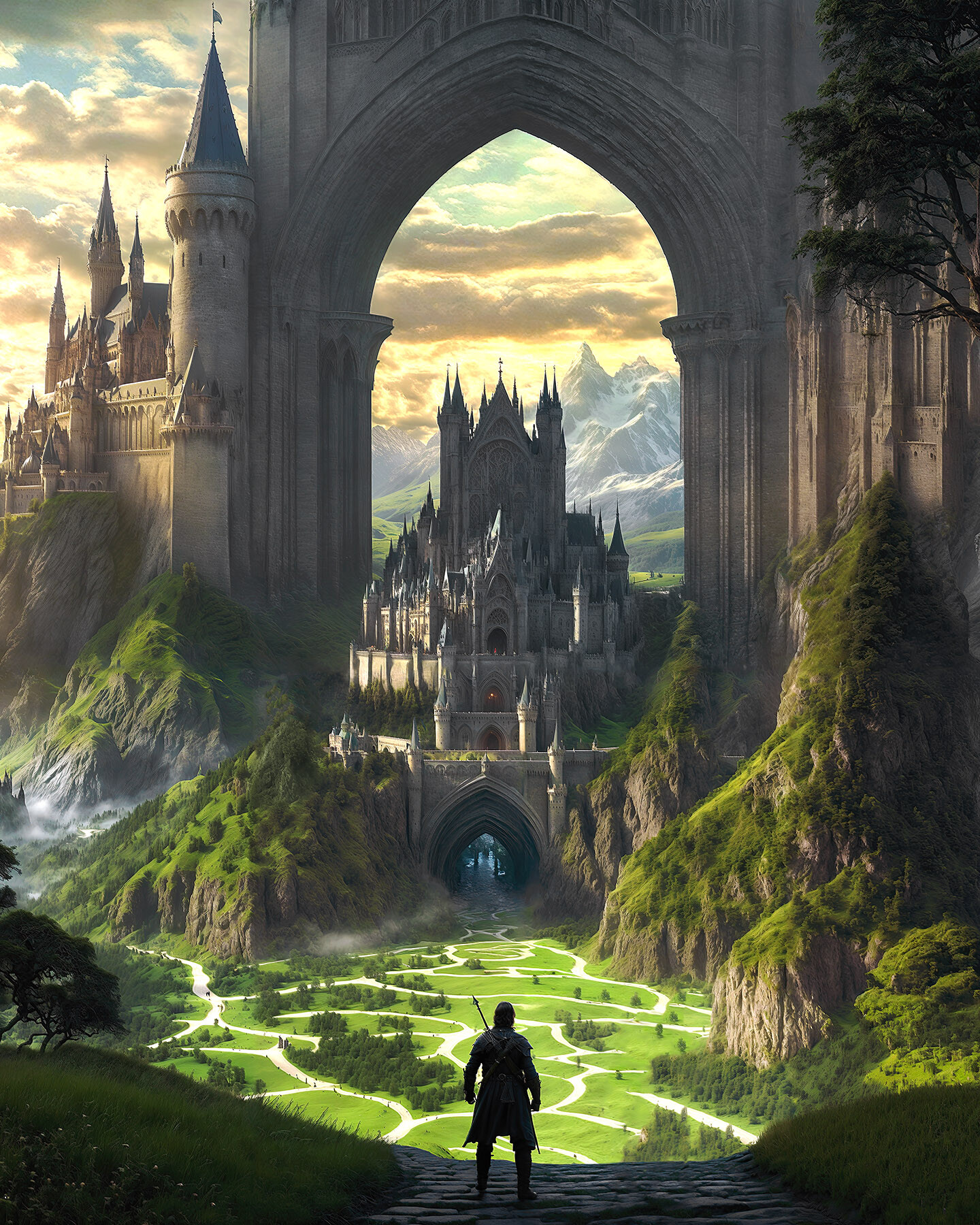 ArtStation - The Valley of KIngs and the Renowned Archway Castle