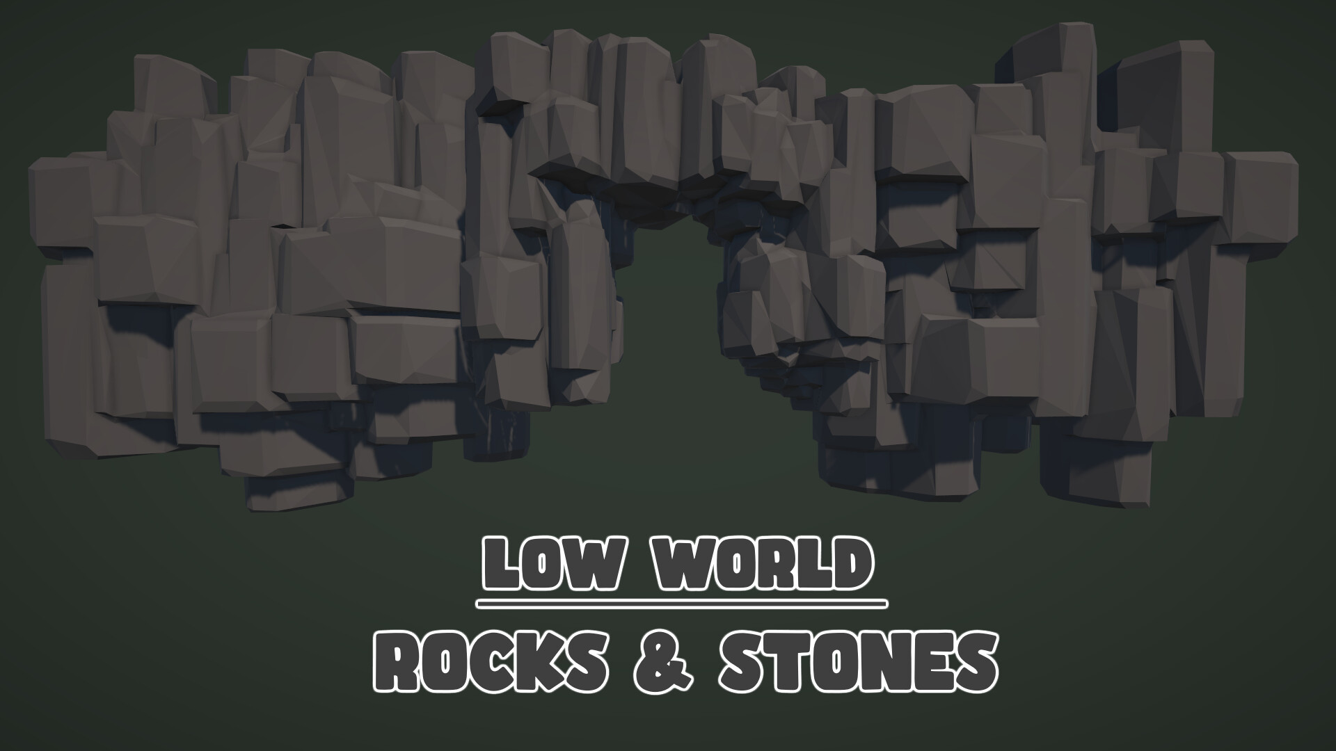 ArtStation - Low World - Rocks & Stones Kit
