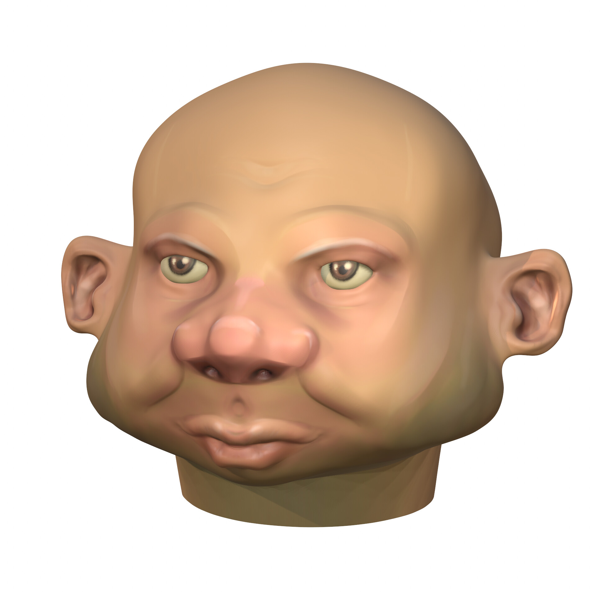 ArtStation - Head exercise- nomad sculpt