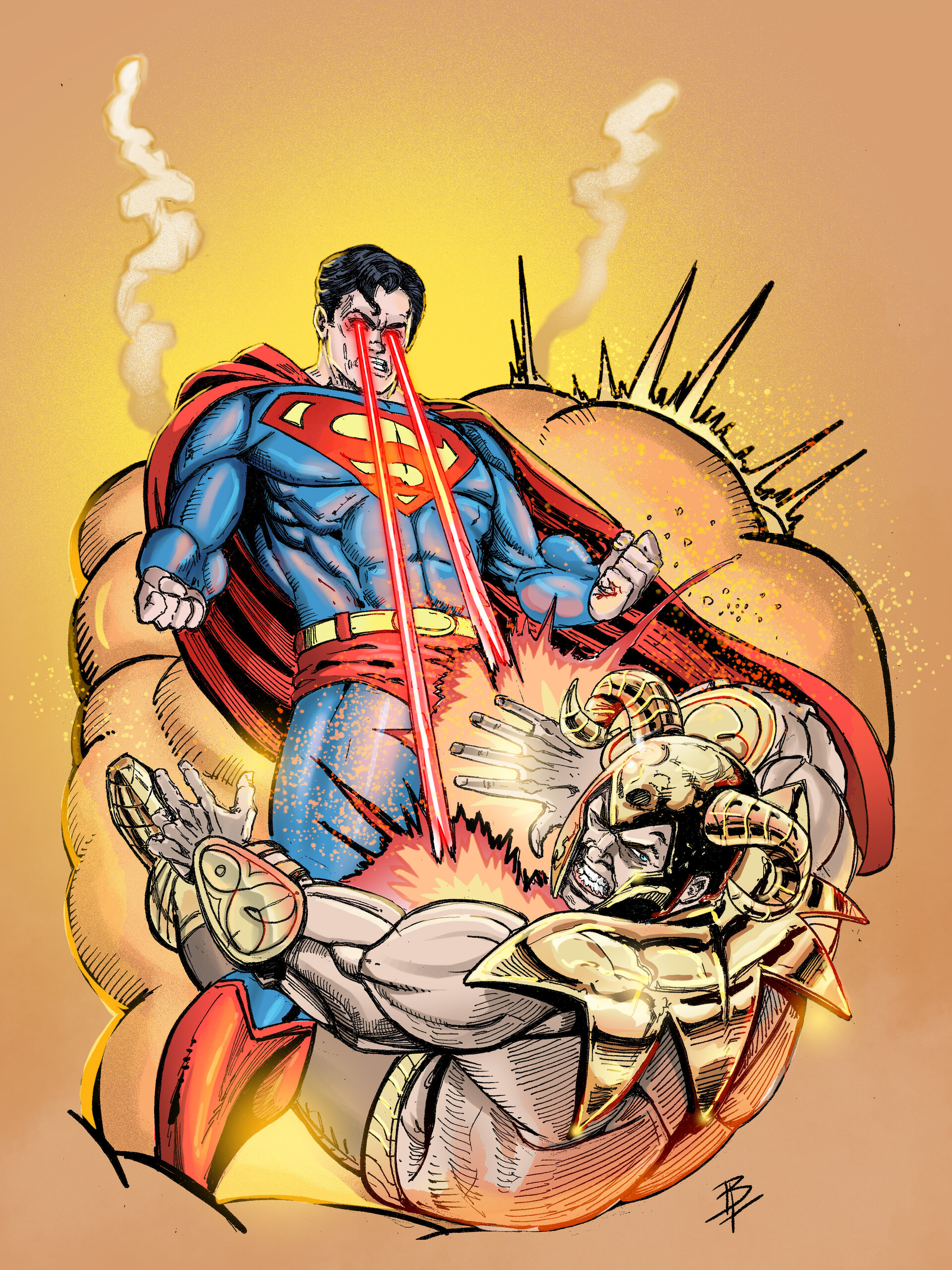 ArtStation - Superman Vs GoG