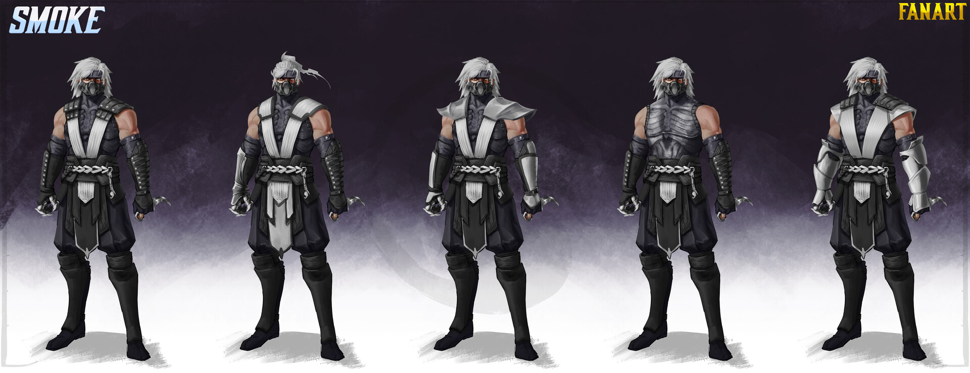 how to draw smoke from mortal kombat