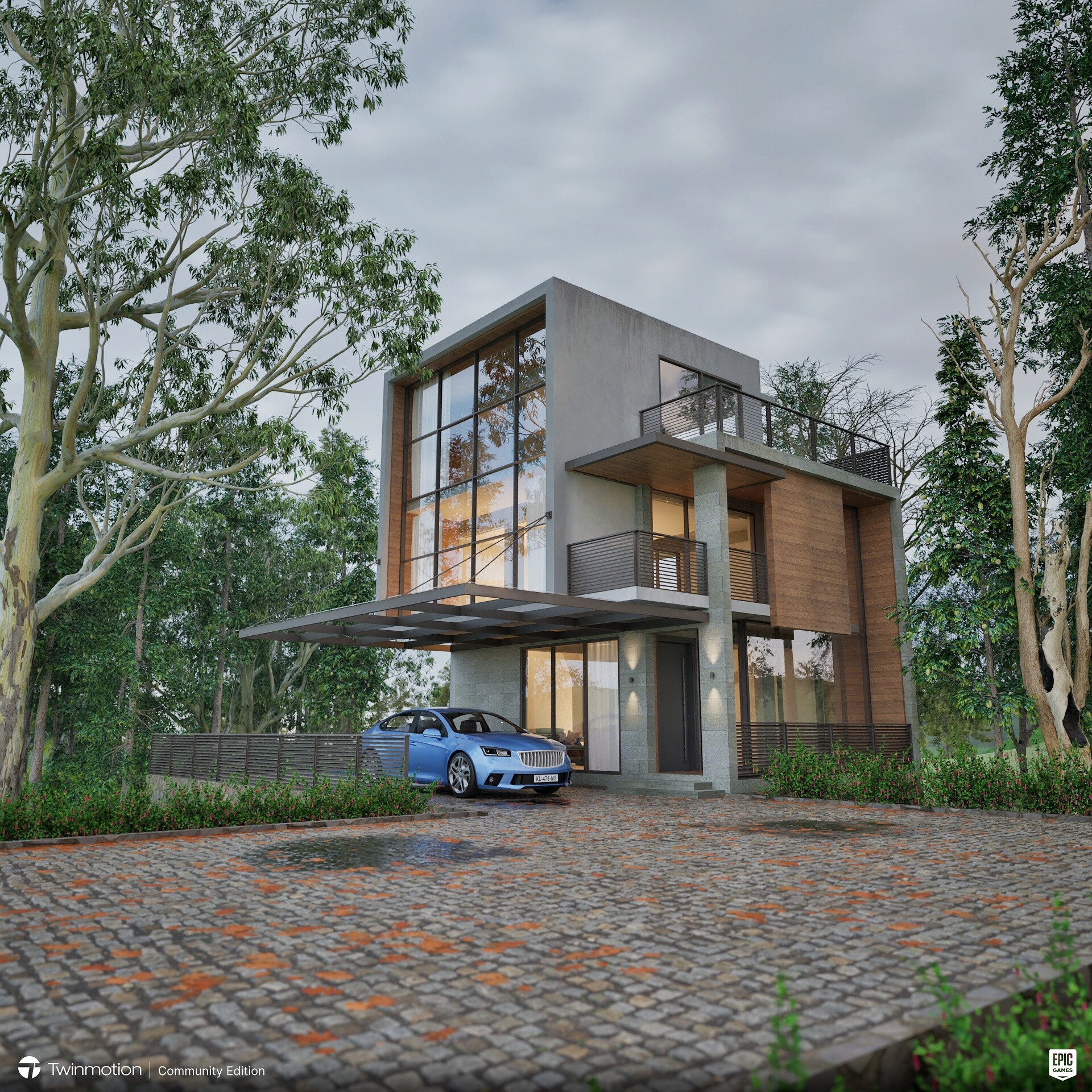 ArtStation - Rainy day