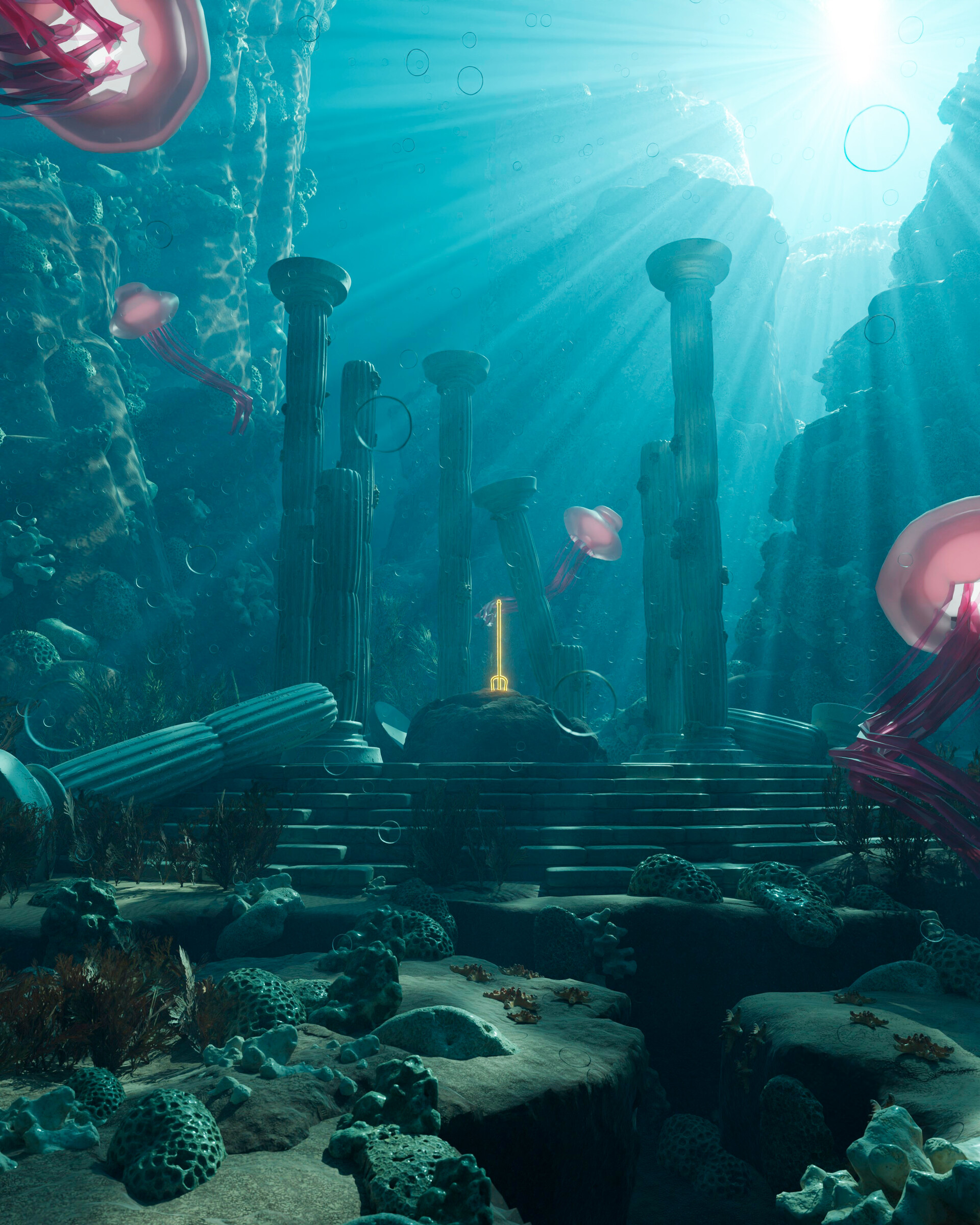 ArtStation - Environment Concept Art - Treasure in the Deep