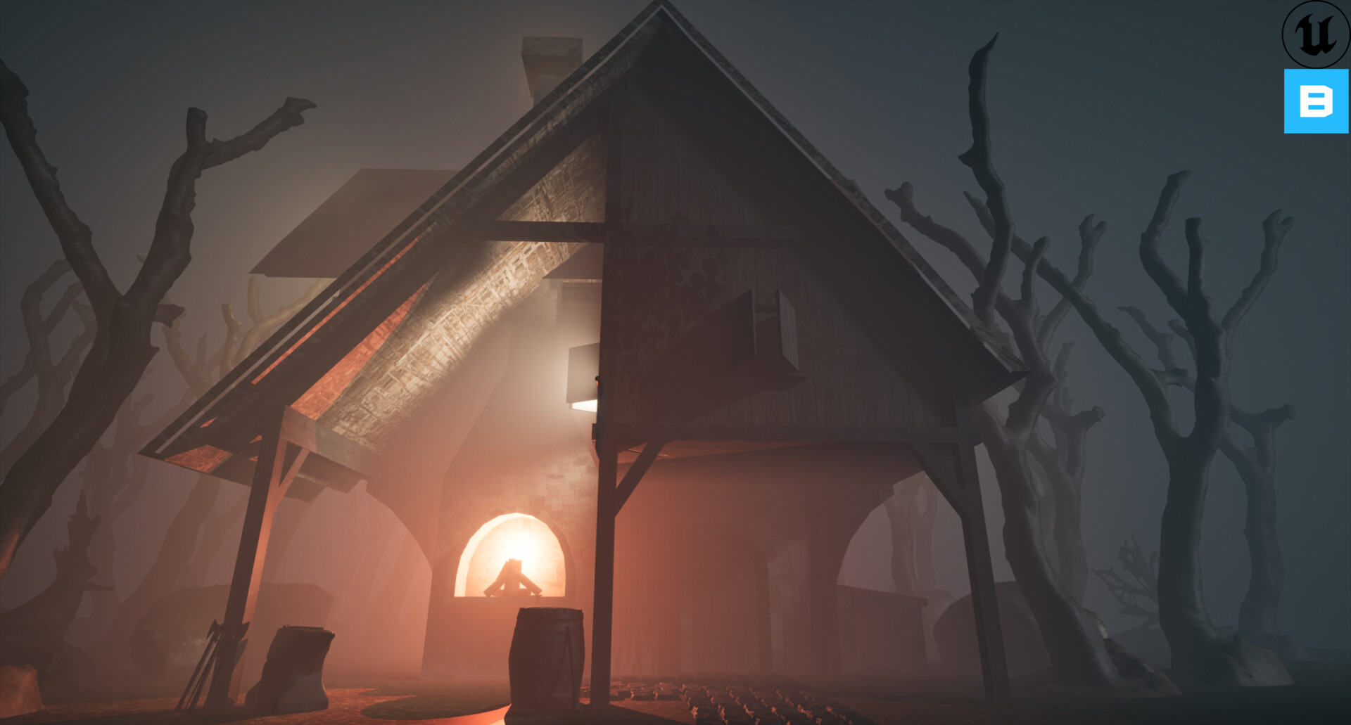 ArtStation - Blacksmith House Final Render
