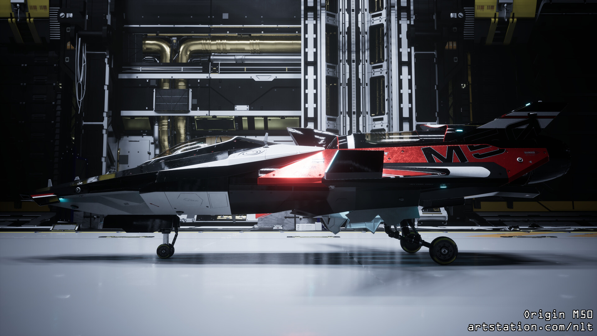 Nathan Le Tallec - Origin M50 Interceptor from Star Citizen [FAN ART]