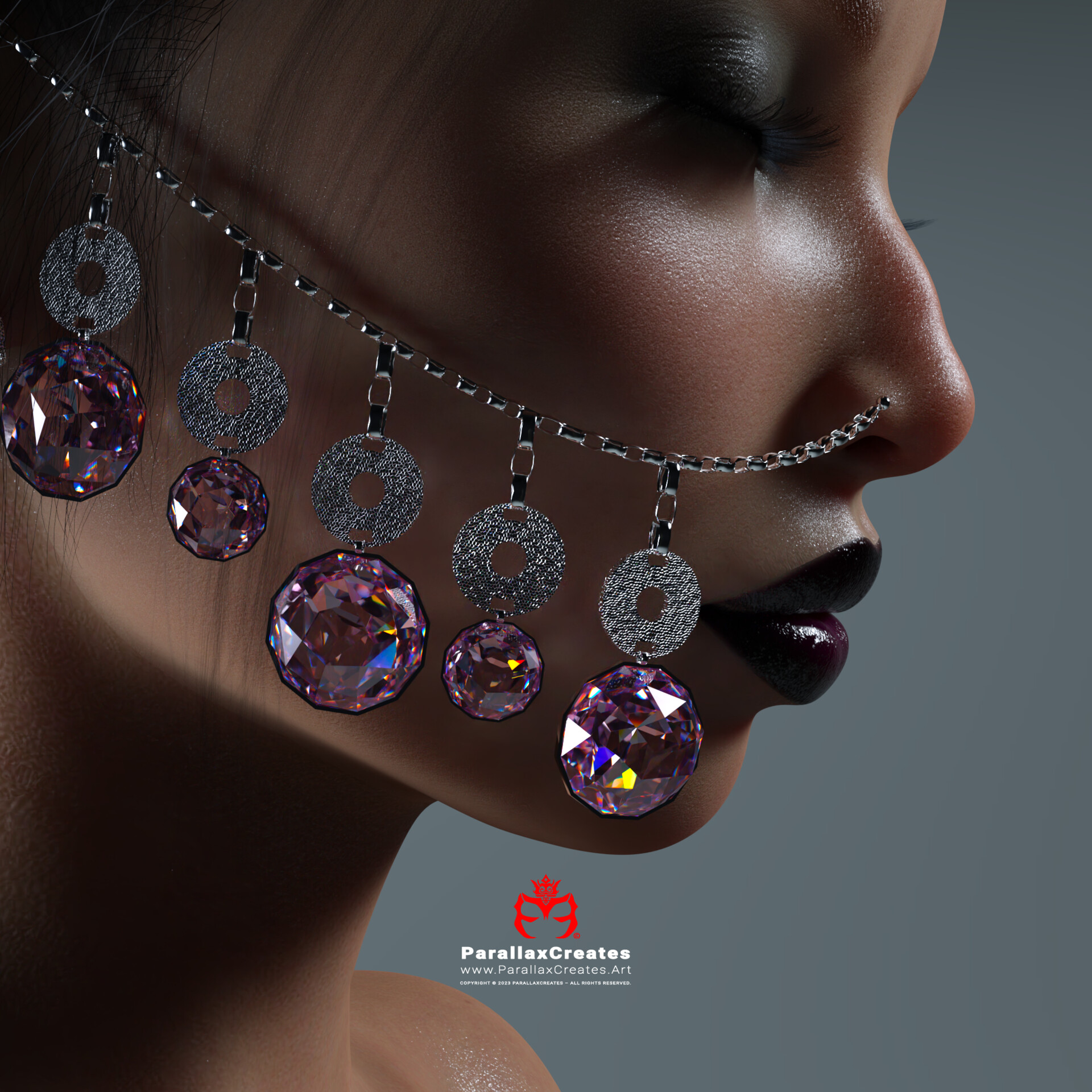 ArtStation - 3D Nose Chains by ParallaxCreates