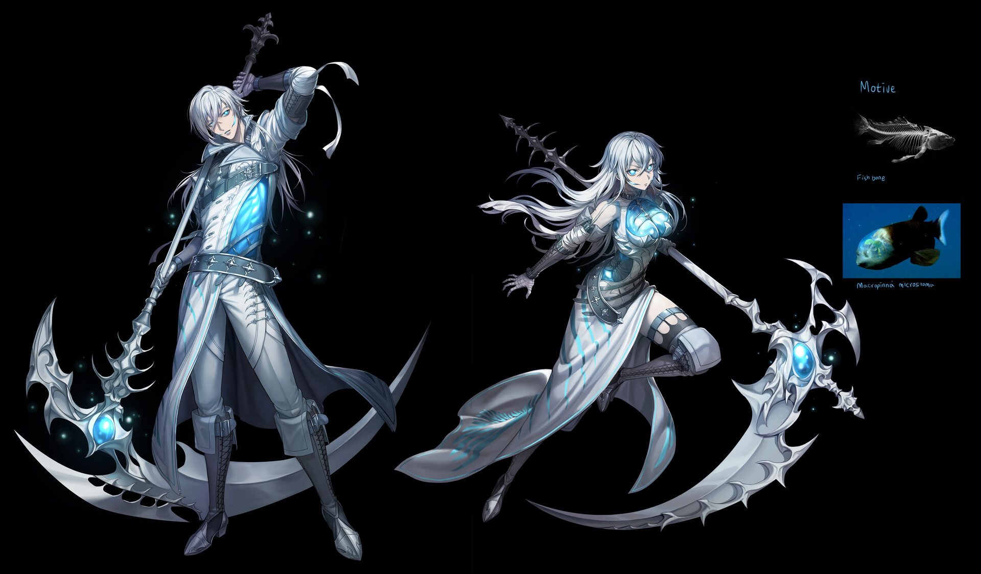 ArtStation - concept art - deep-sea fish + fishbone