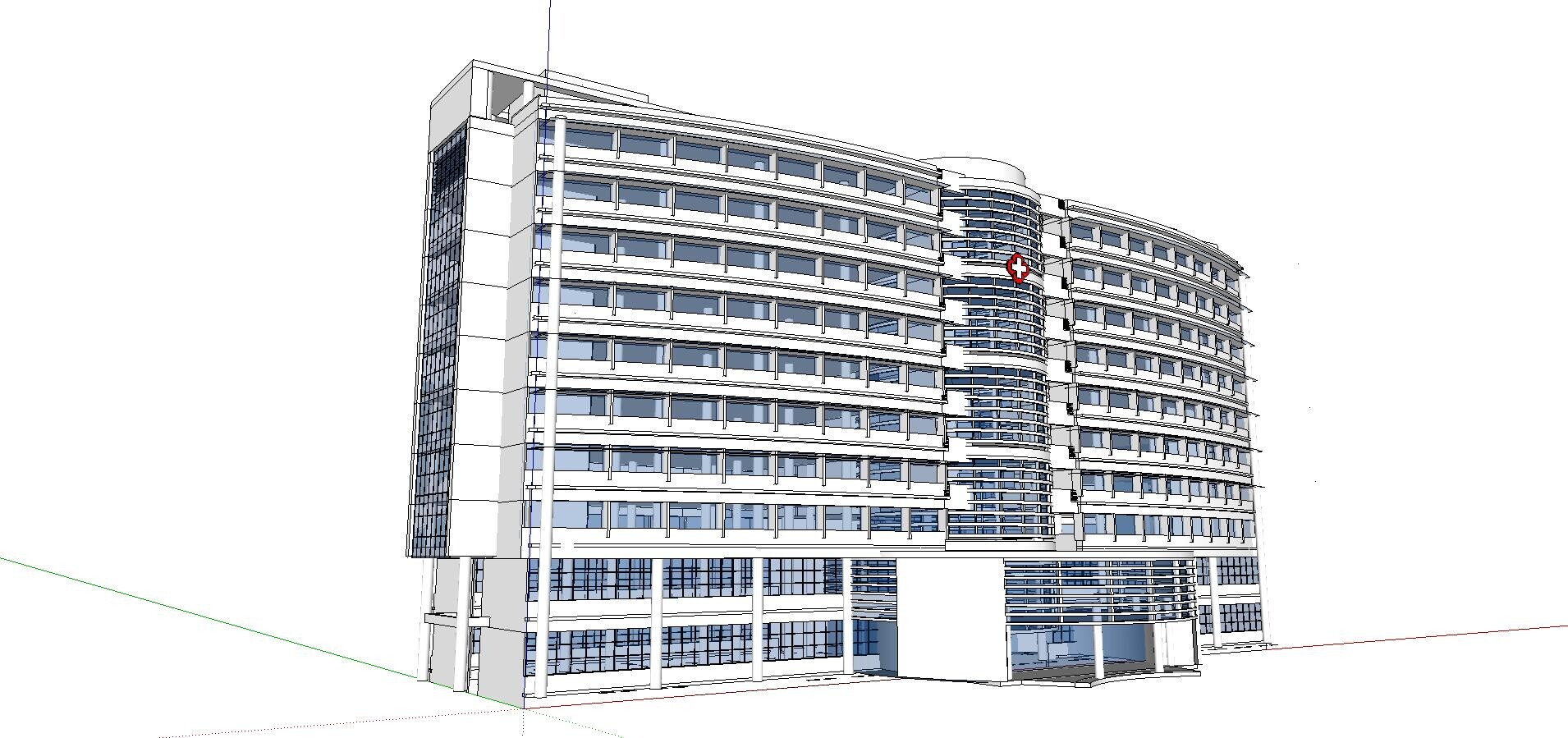 fumaxliu - Sketchup City social Building-Hospital -021