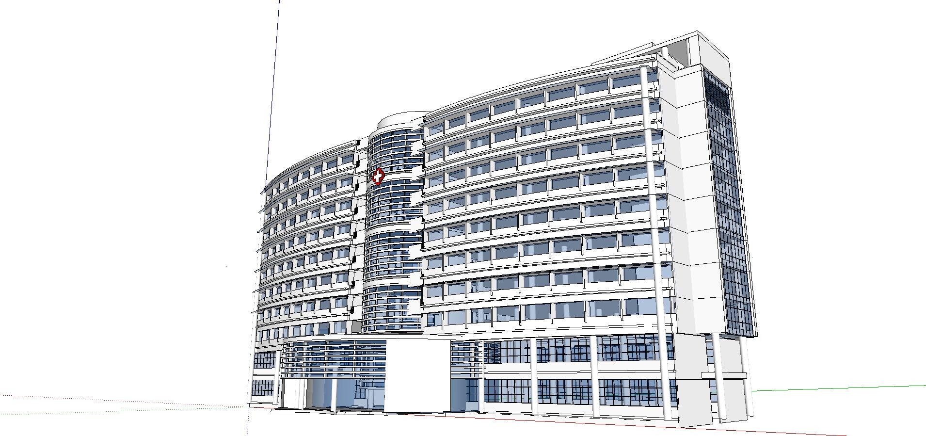fumaxliu - Sketchup City social Building-Hospital -021