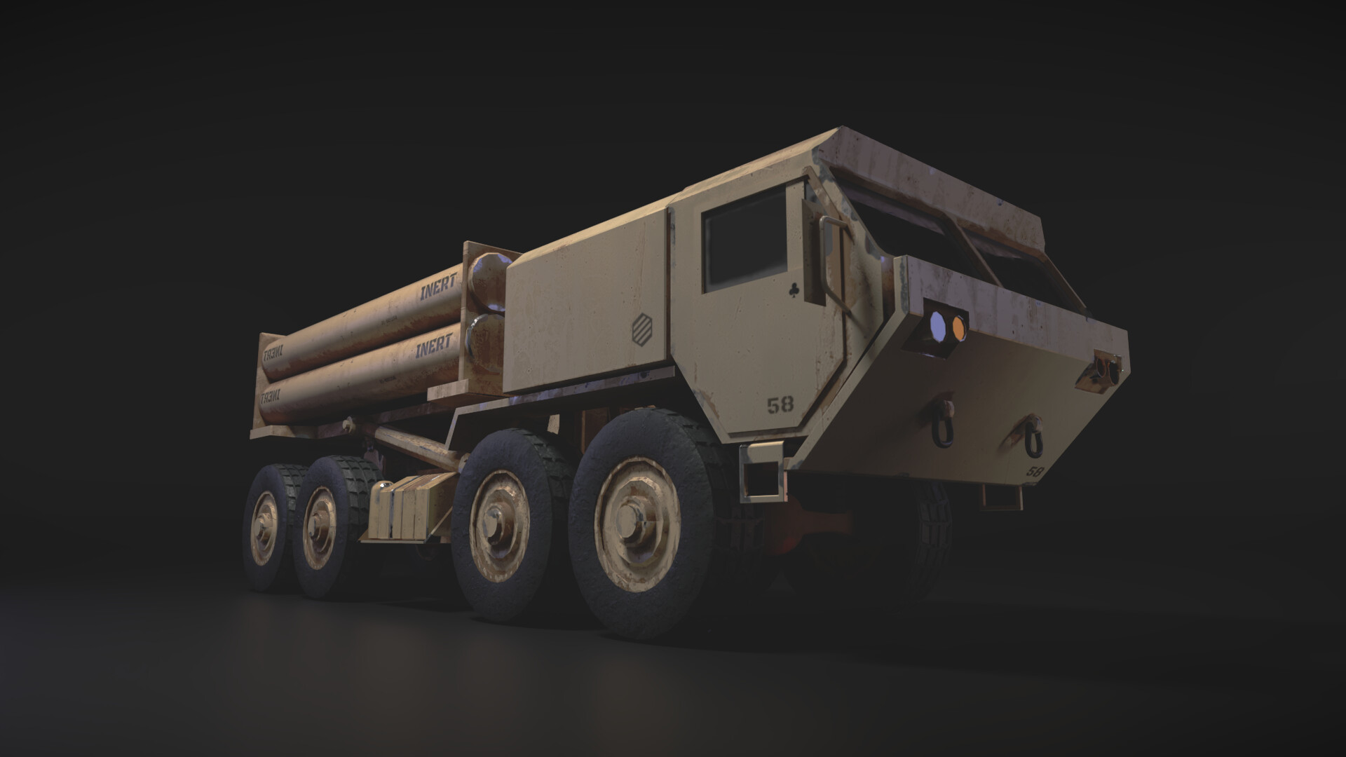 ArtStation - Heavy Military Truck