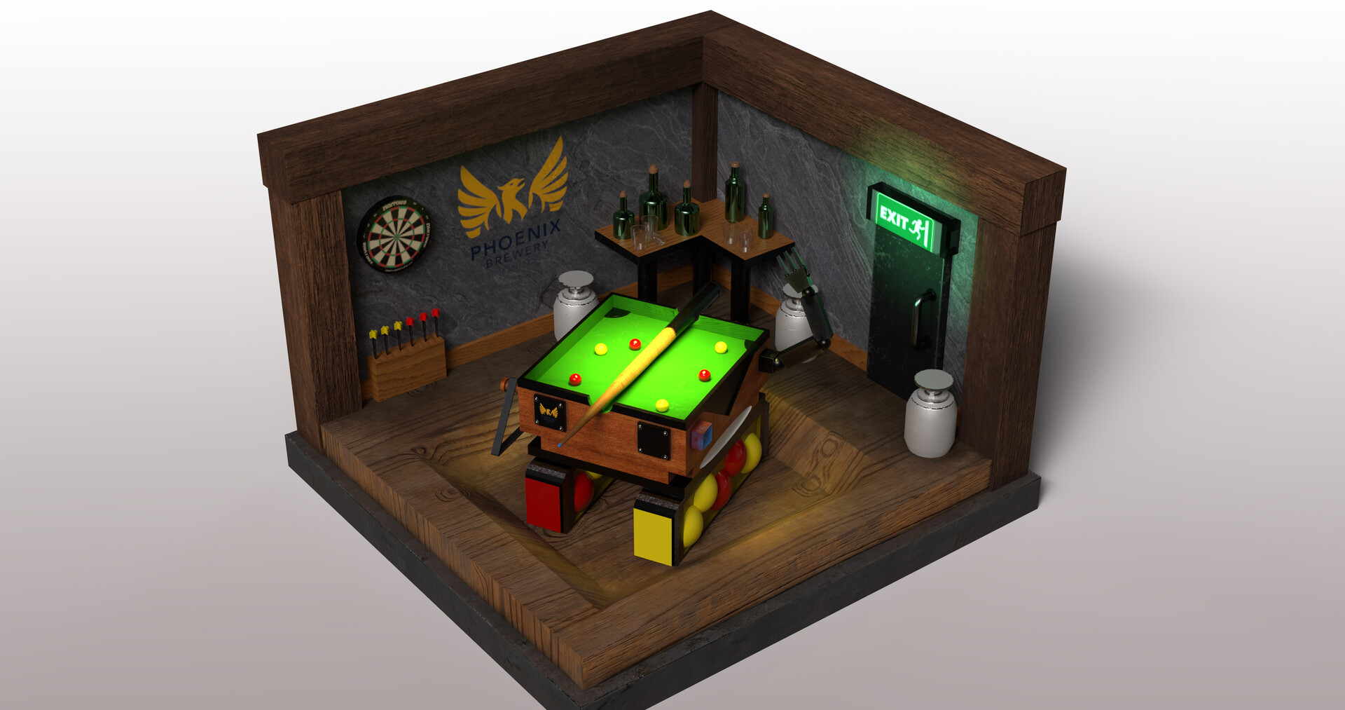 ArtStation - Pool Dinky Tank and Diorama