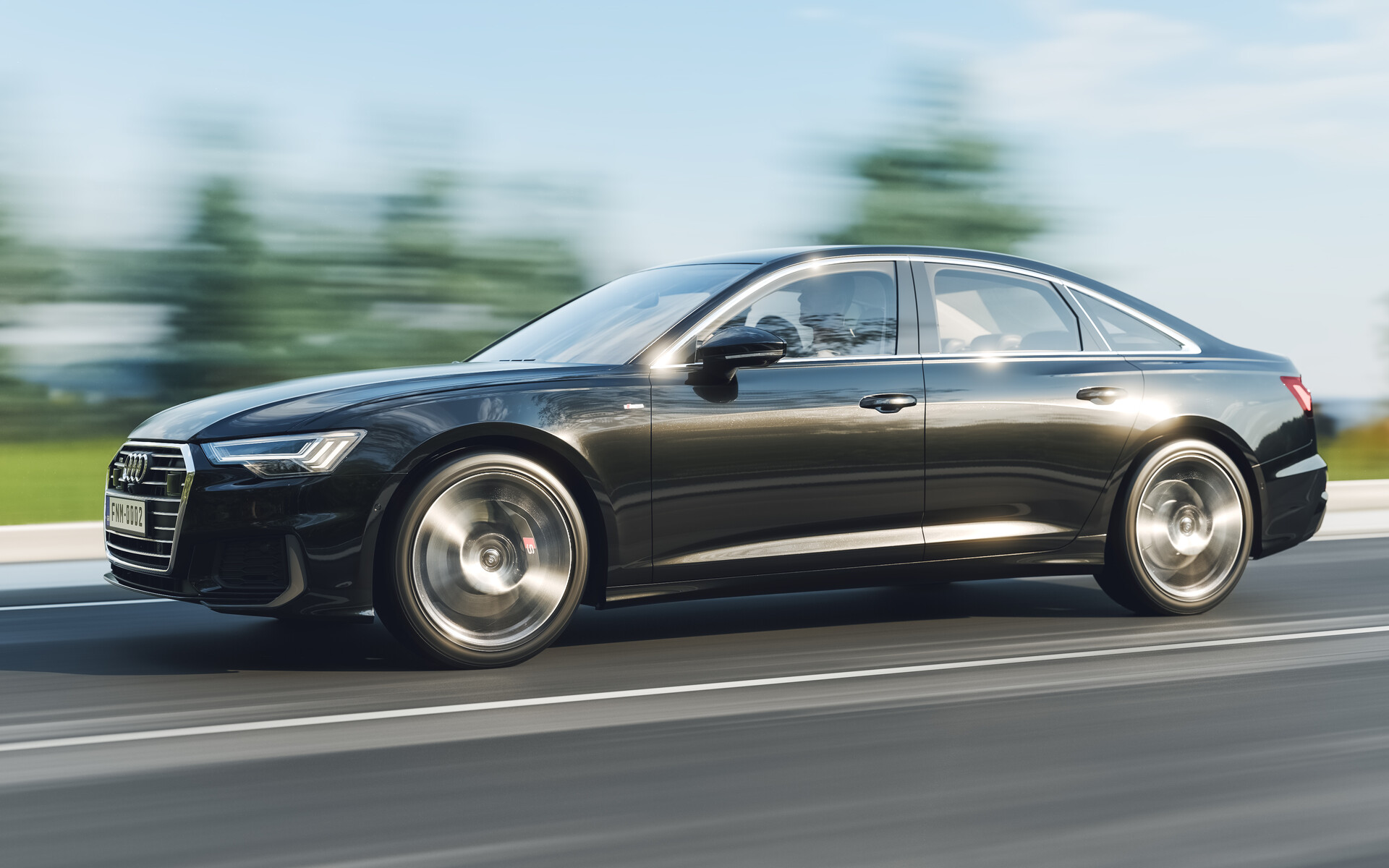 ArtStation - Audi A6 motion blur render
