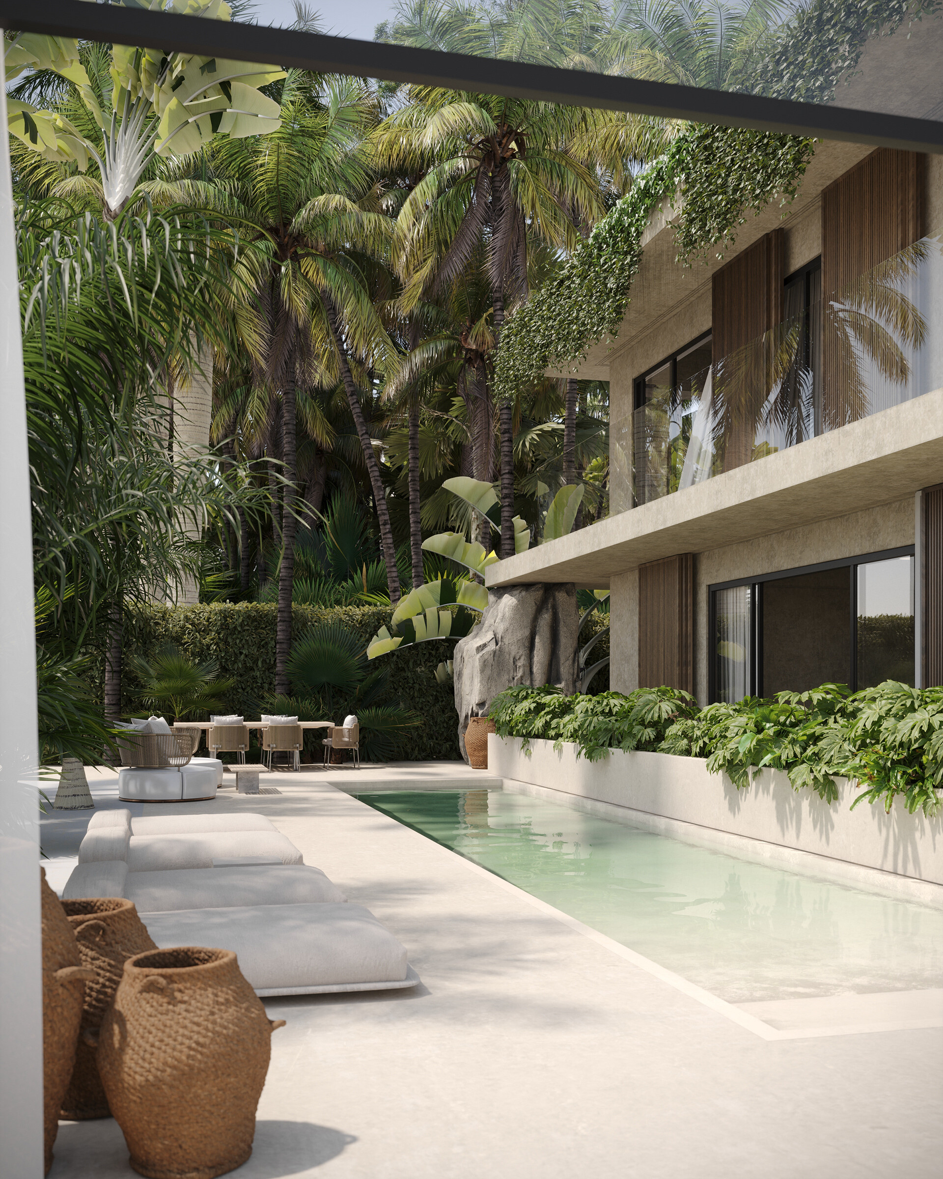 ArtStation - Backyard Pool 3D Renderings